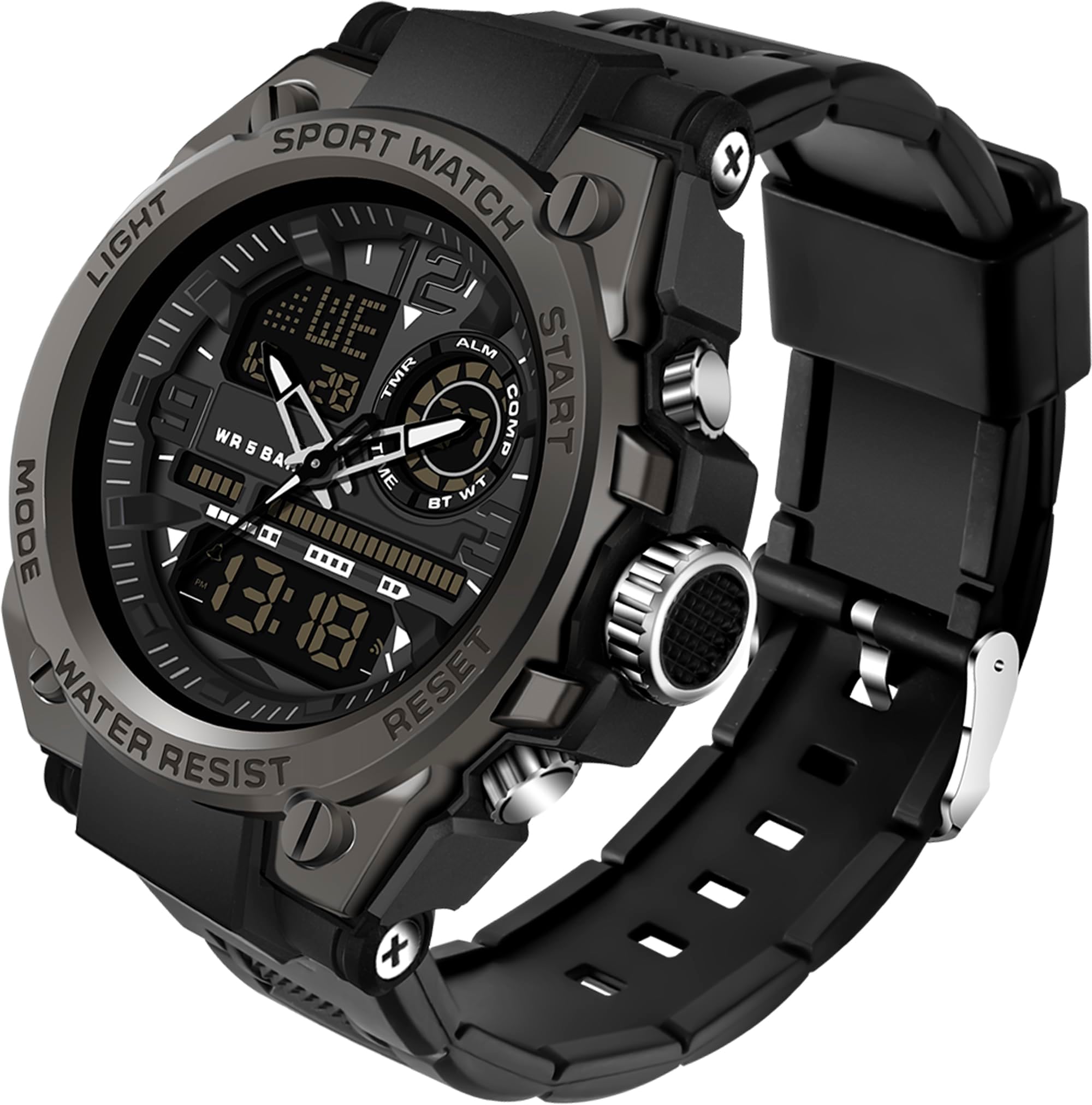 Watch for Men Watches Sport Military Waterproof Watches Analog Digital ...