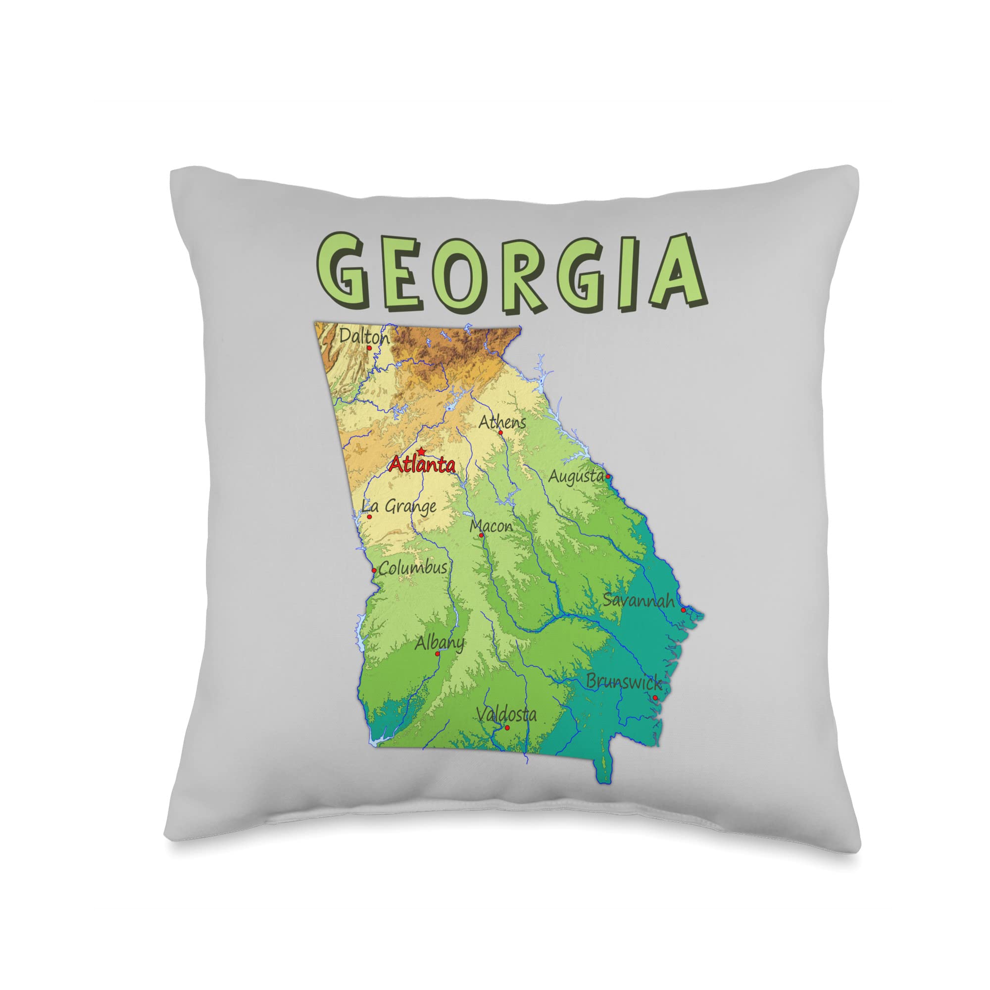 Physical Map Of Georgia Georgia Reference Map