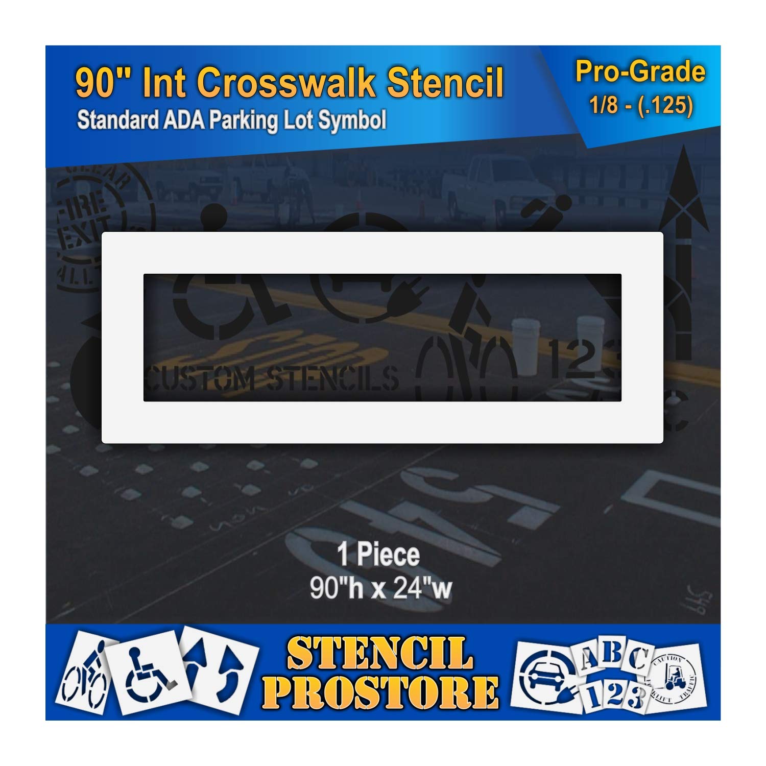 Snapklik.com : Pavement Stencils - 90 Inch - International Crosswalk ...