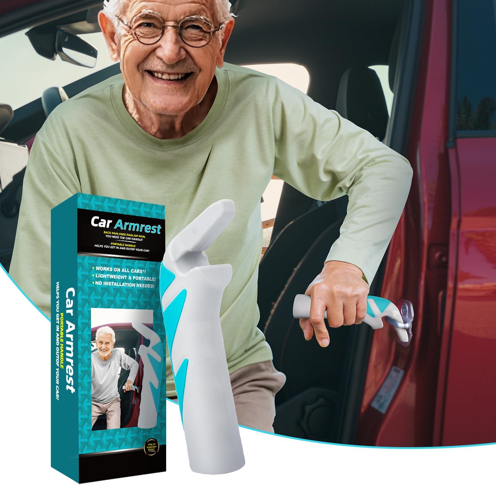 Amazon.com: Vive Car Handle Assist for Elderly - Vehicle Support Handle - Standing Mobility Aid ...