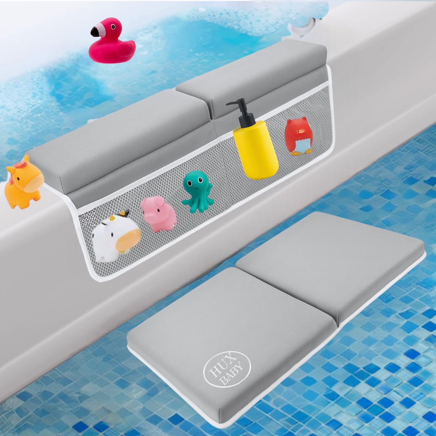 Hux Baby, Bath Kneeler, Baby Bath Kneeling Pad, Bath Kneeler with Elbow ...