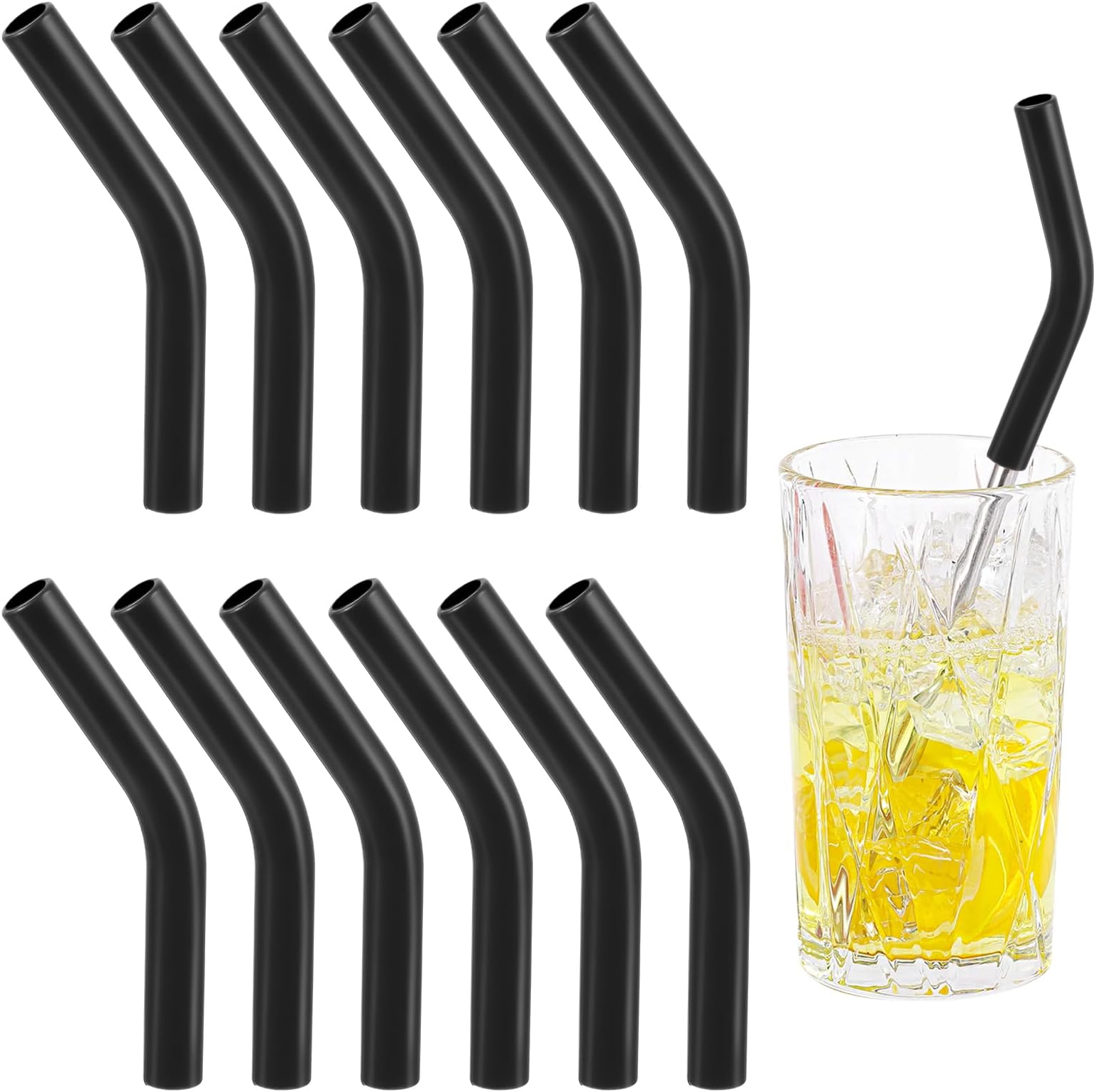 Amazon.com: Isslly 6PCS Silicone Straw Tips, Multicolor Reusable Food ...