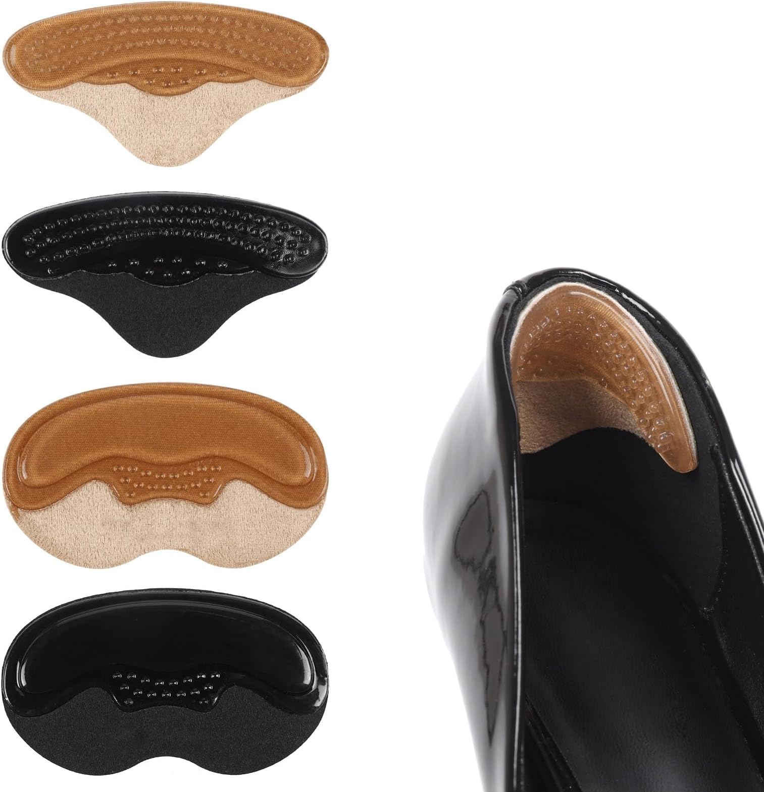 Amazon.com: Heel Pads Snugs for Shoe Too Big Men Women, RELISTEP Shoe ...