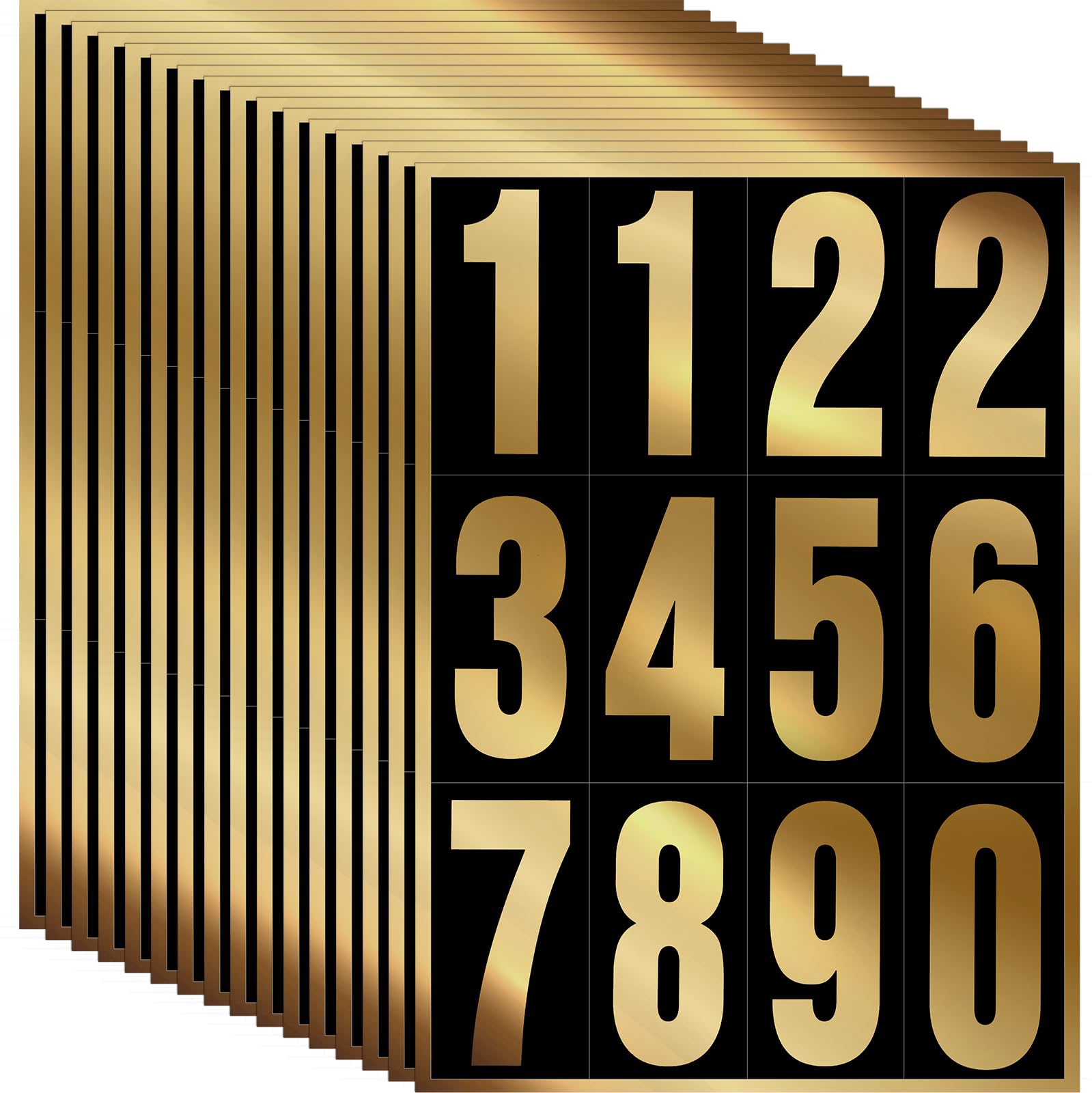 Amazon.com: Tenare 16 Sets Number Stickers Reflective Mailbox Numbers ...