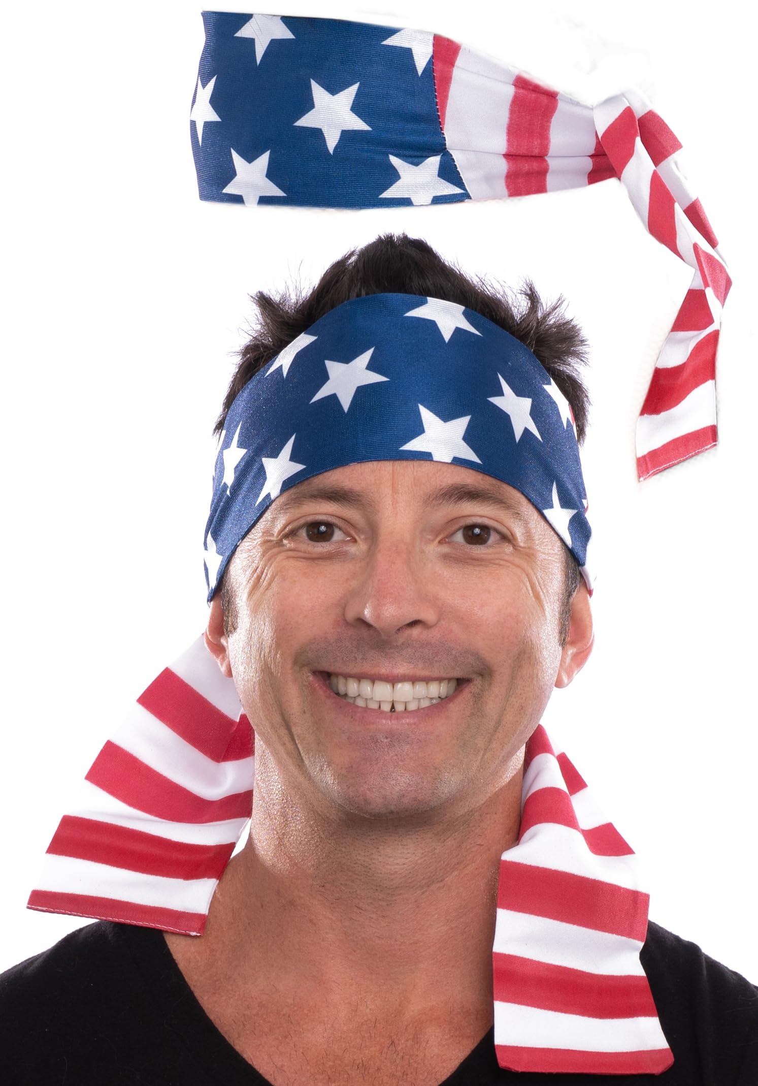 Cotton Bandana American Flag Bandana Headband - Patriotic 100% Cotton ...