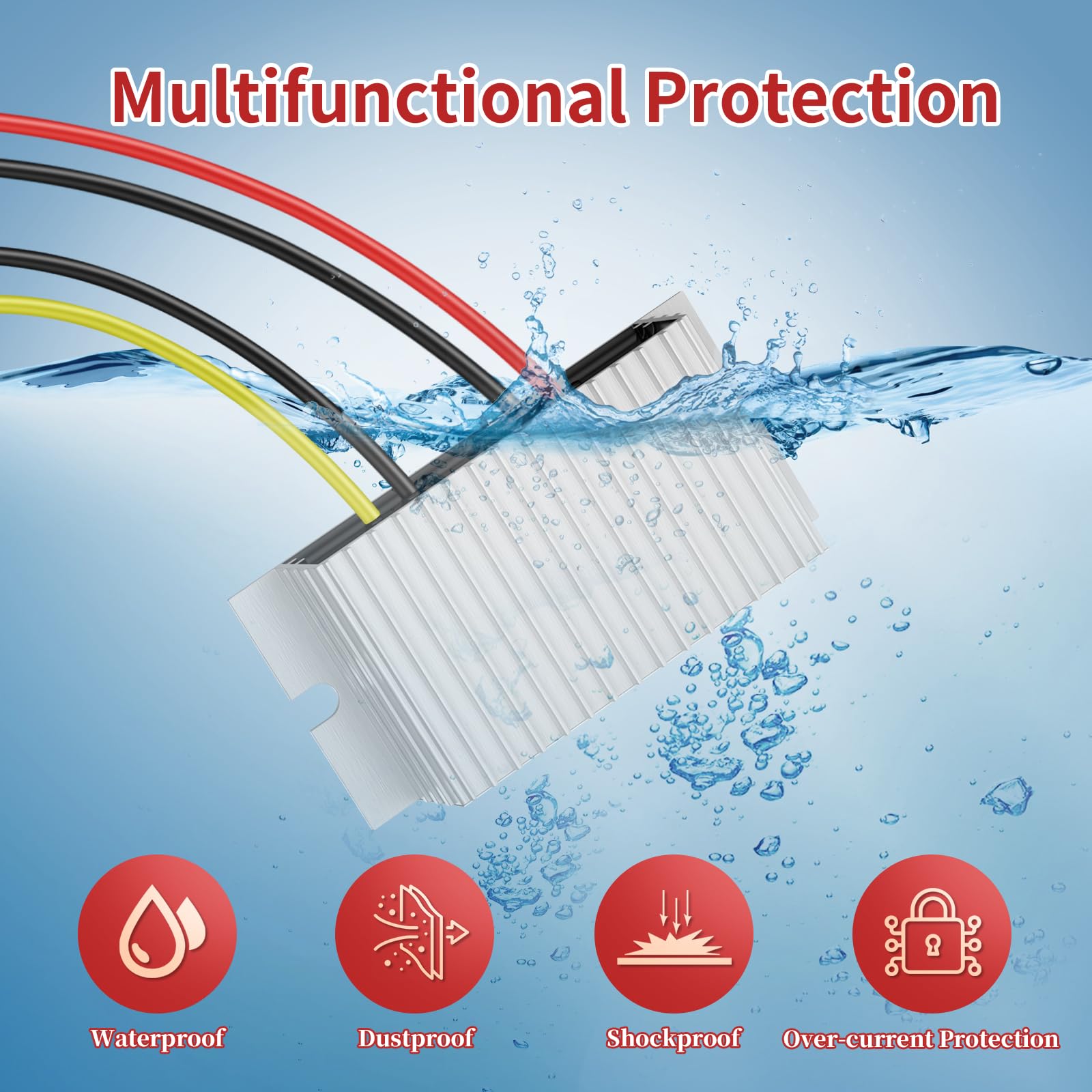 Snapklik.com : 24 Volt To 12 Volt Converter, More Safe 18V To 12V Step ...