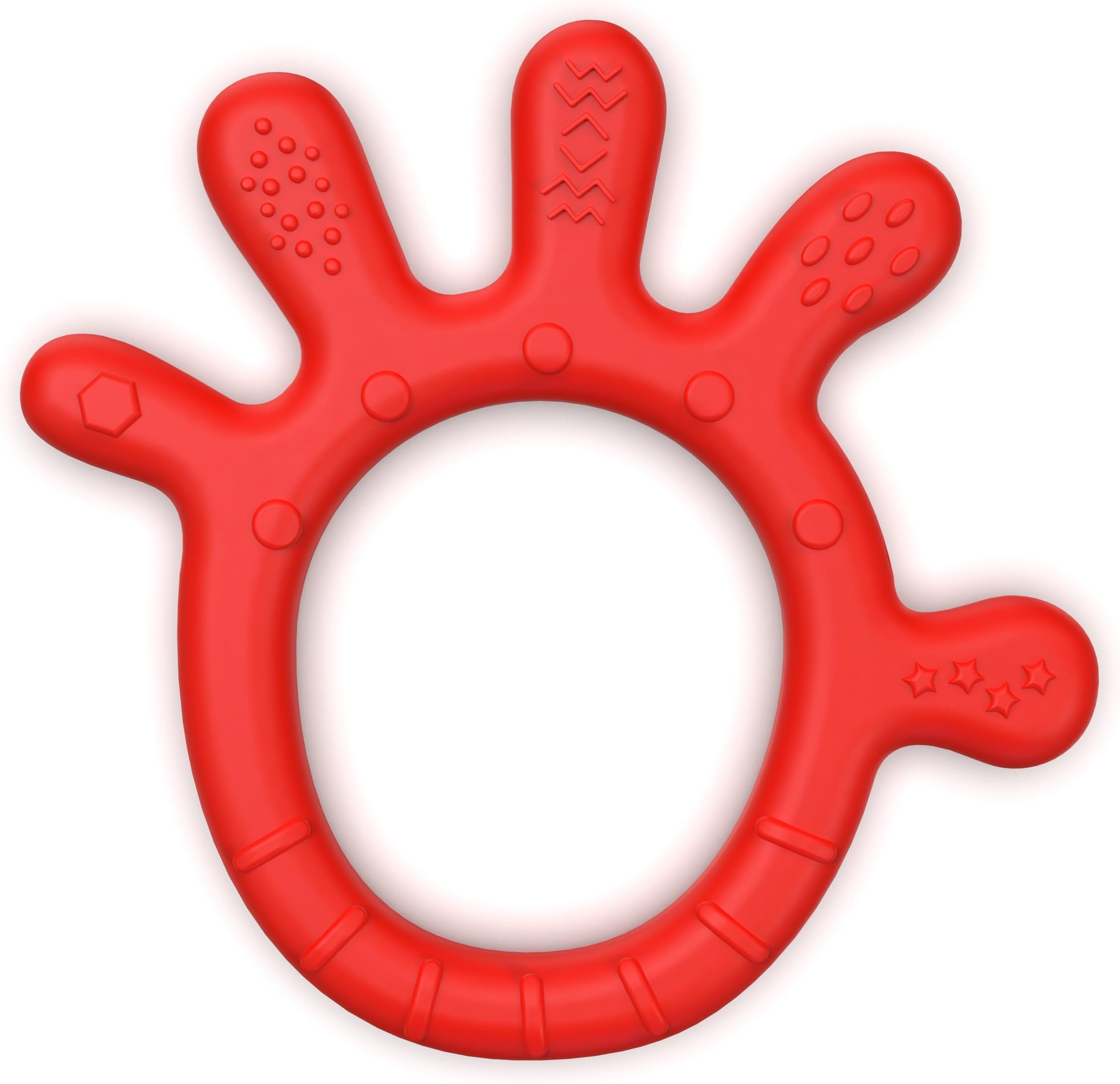 Buy Cherilo Palm Shape Finger Teether for 3 to 12 Months Baby, Teething ...