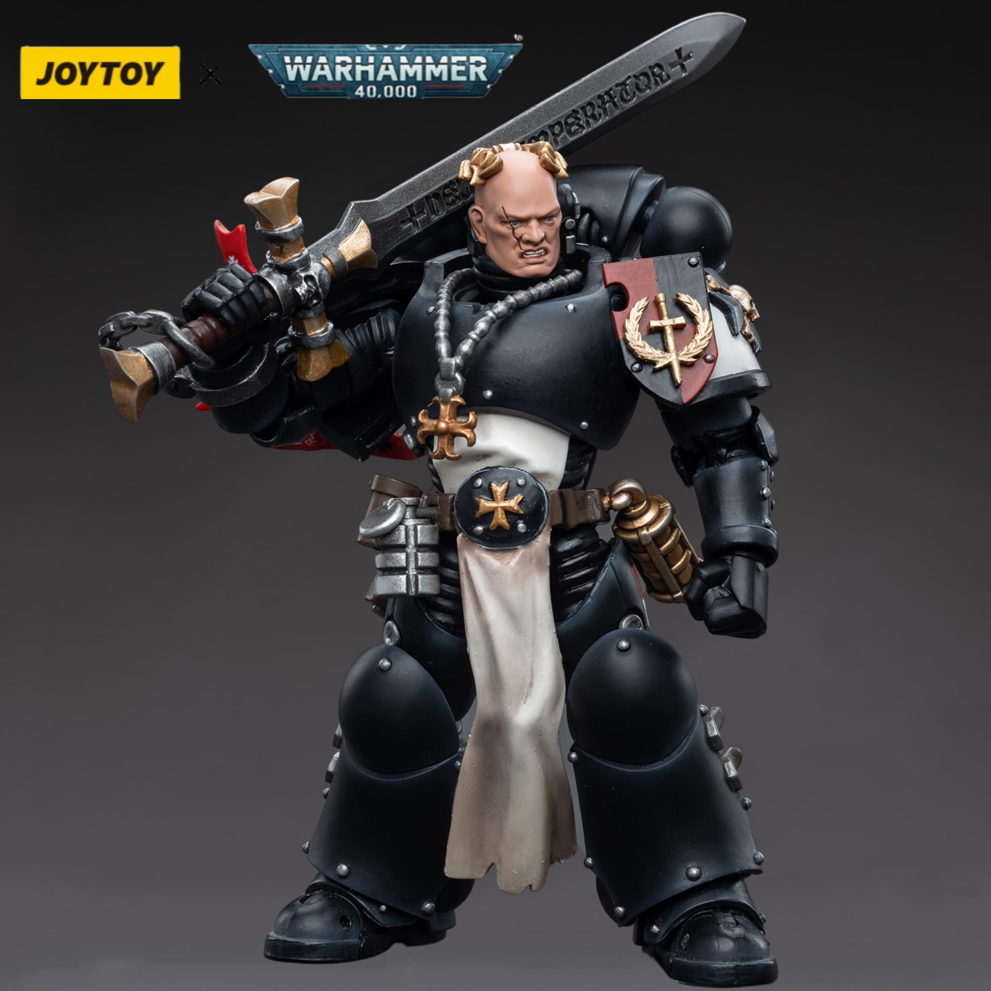 Snapklik.com : Warhammer 40,000 1/18 Action Figure Black Templars ...