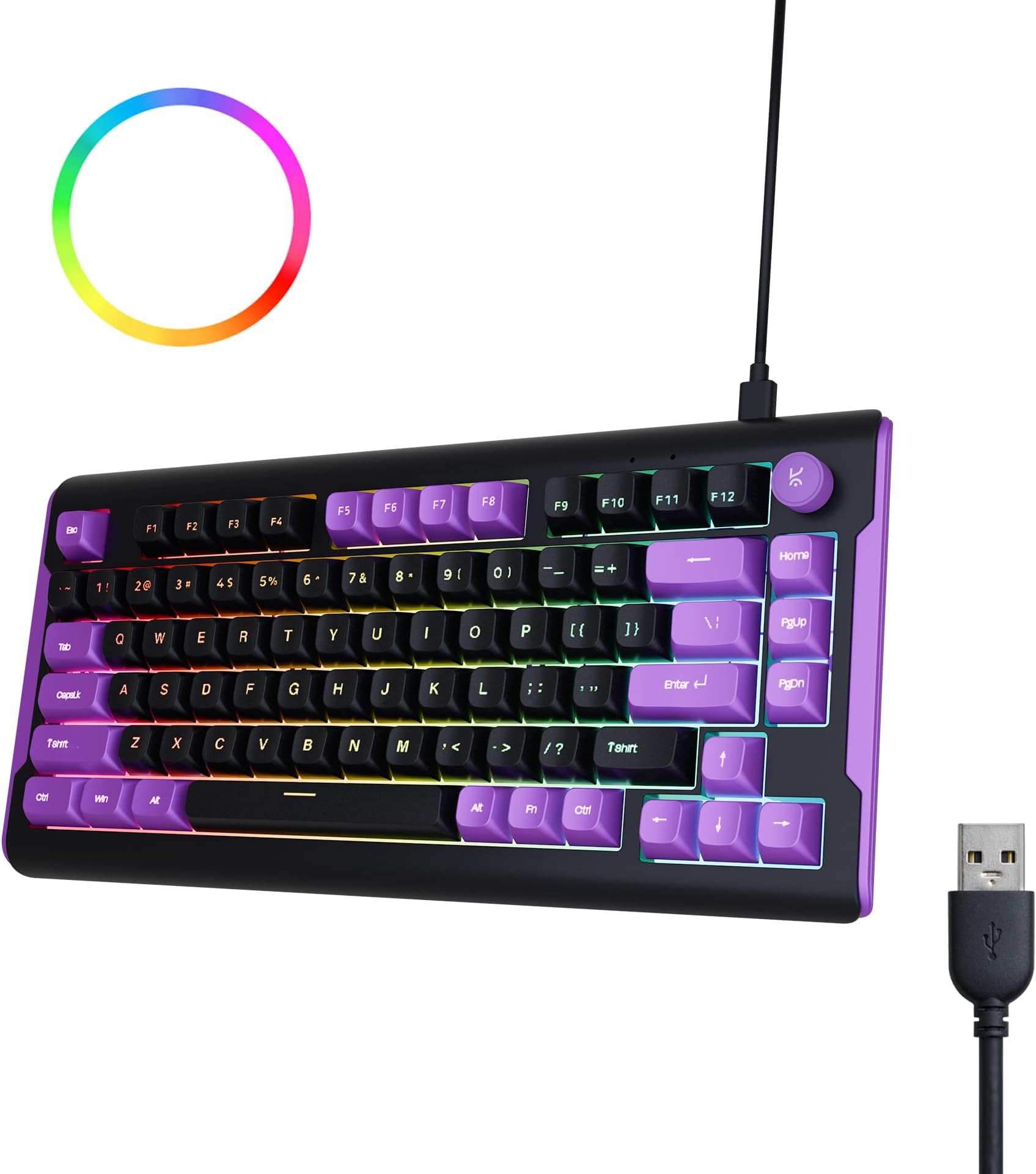 Amazon.in: Buy Kreo Hive Lite Wired RGB Membrane Gaming Keyboard, Ultra ...