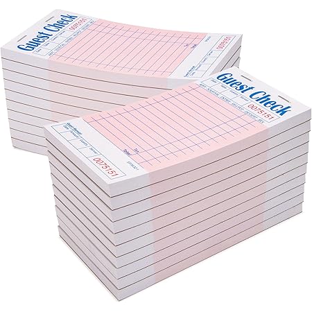 Amazon.com: DGBDPACK Guest Check Pads EP-3632-1 (20 Pads), Total 1000 ...