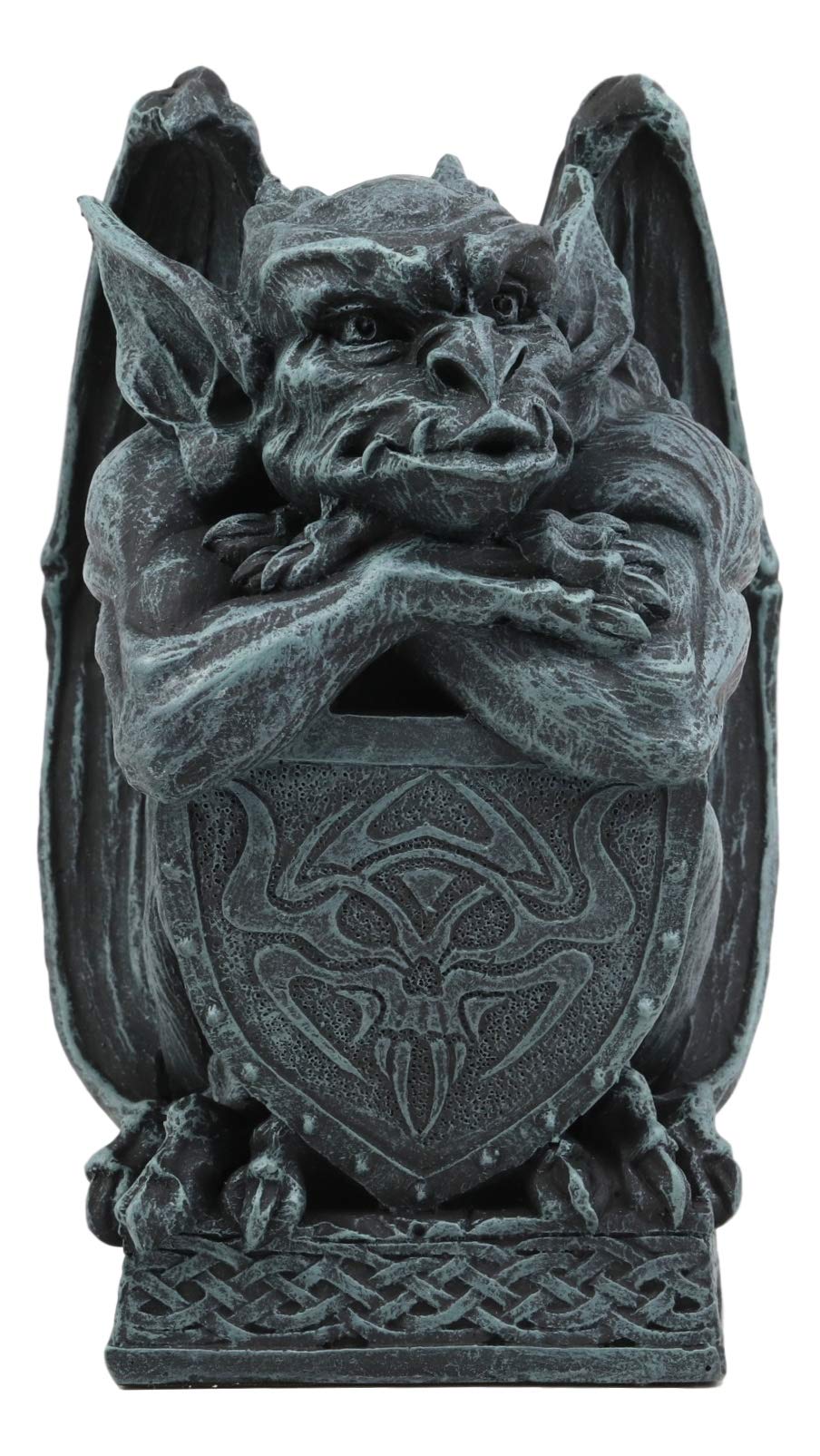 Buy Ebros Gothic Winged Castle Guardian Gargoyle Holding Shield Statue ...