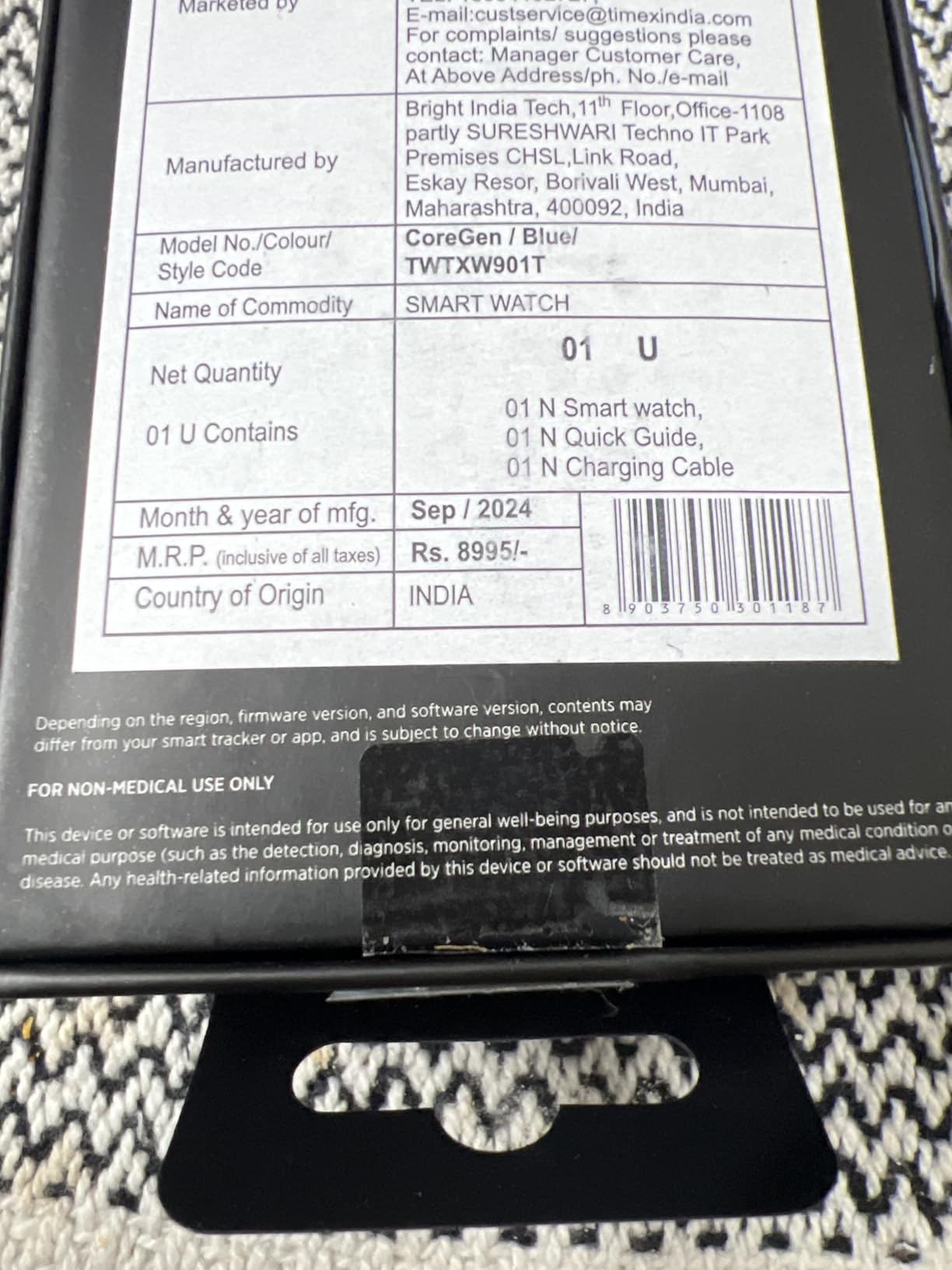 TIMEX Smart Coregen 1.76" (4.47 cm) Display with Functional Crown and ...