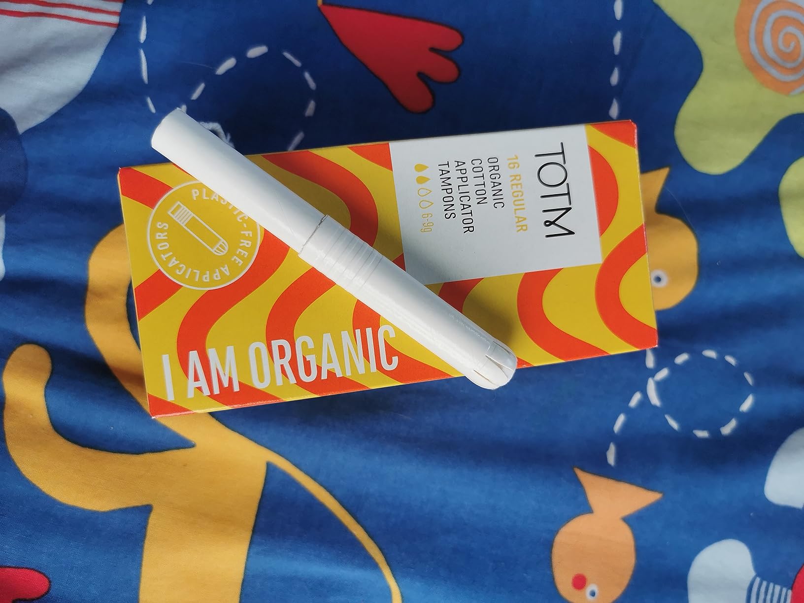 TOTM Regular Applicator Tampons | Certified Organic Cotton | Plastic ...