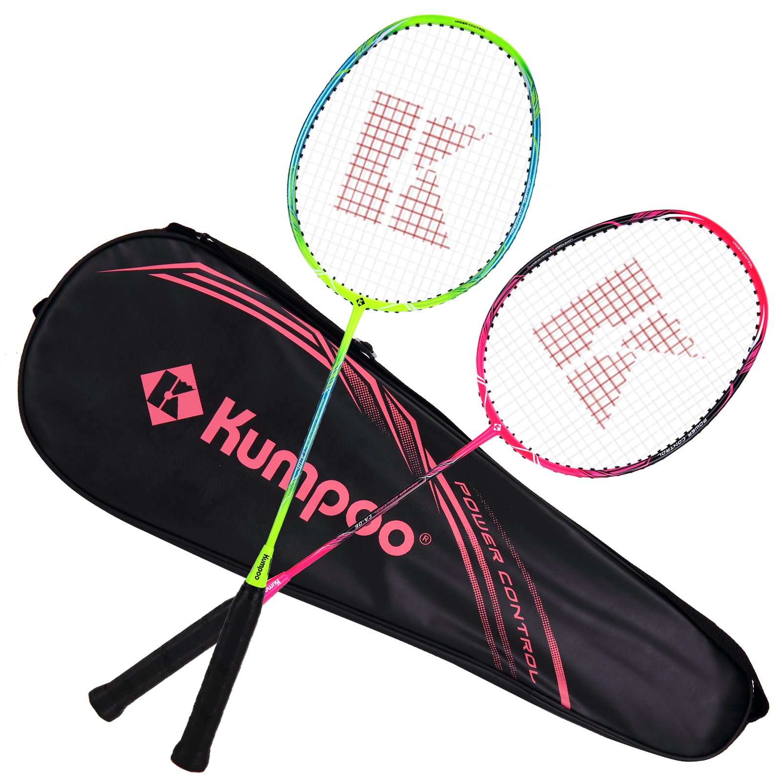 Snapklik.com : KUMPOO Professional Badminton Rackets Set Of 2, Carbon ...