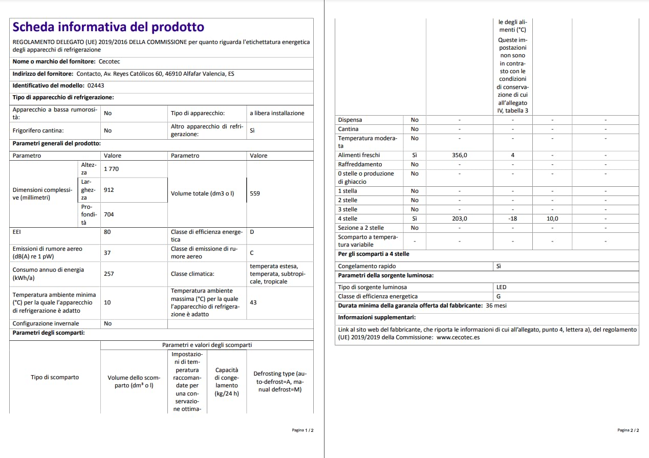 Hisense RS711N4AFE Frigorifero Side by Side, 550 litri, Nero, Total No ...