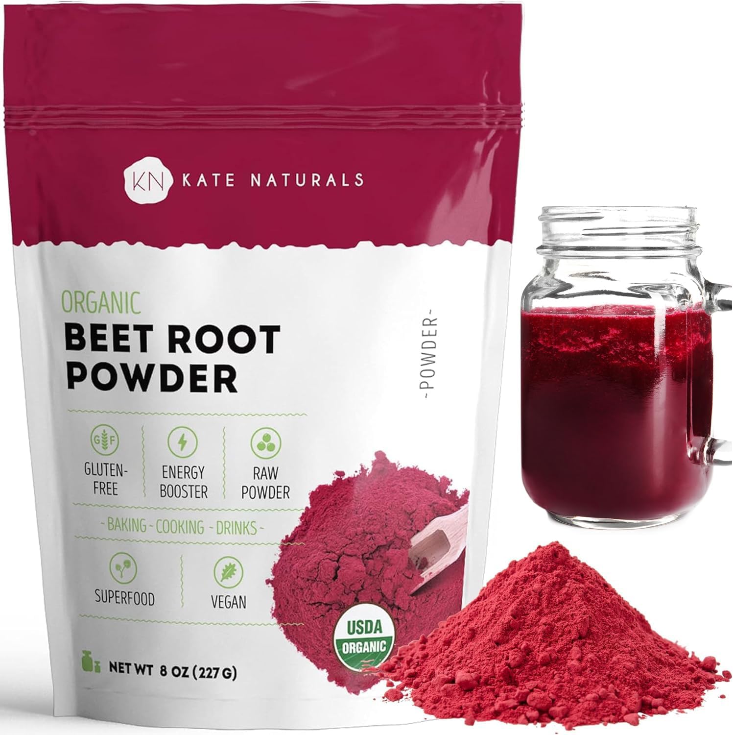 Amazon.com: Organic Raspberry Powder, Pure All Natural Raspberry Powder ...