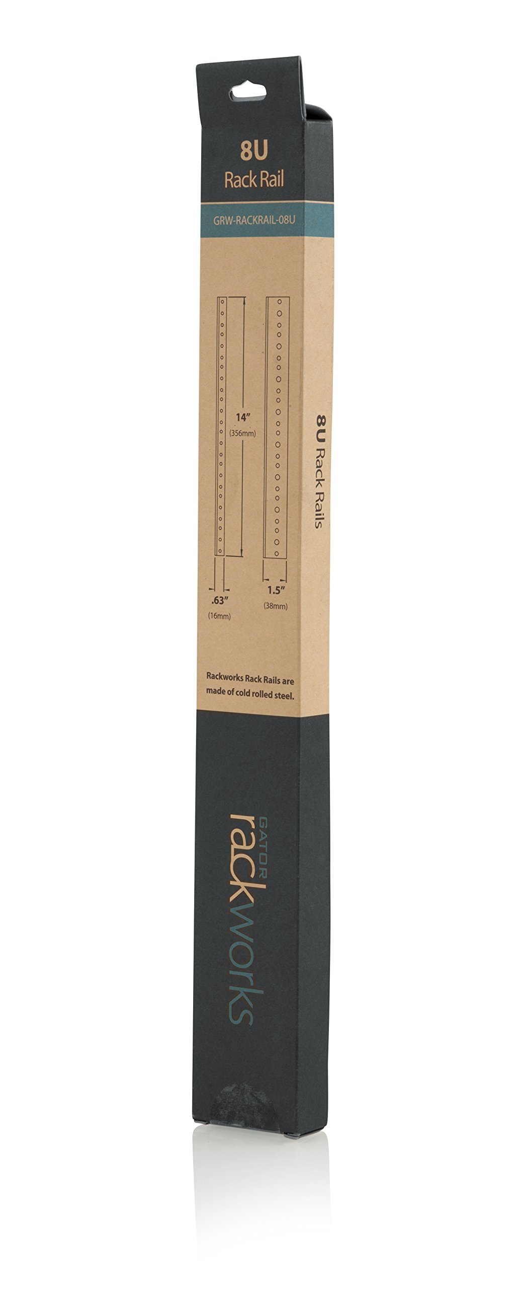 Snapklik.com : Gator Rackworks Heavy Duty Steel Rack Rail Set; 8U Rack Size