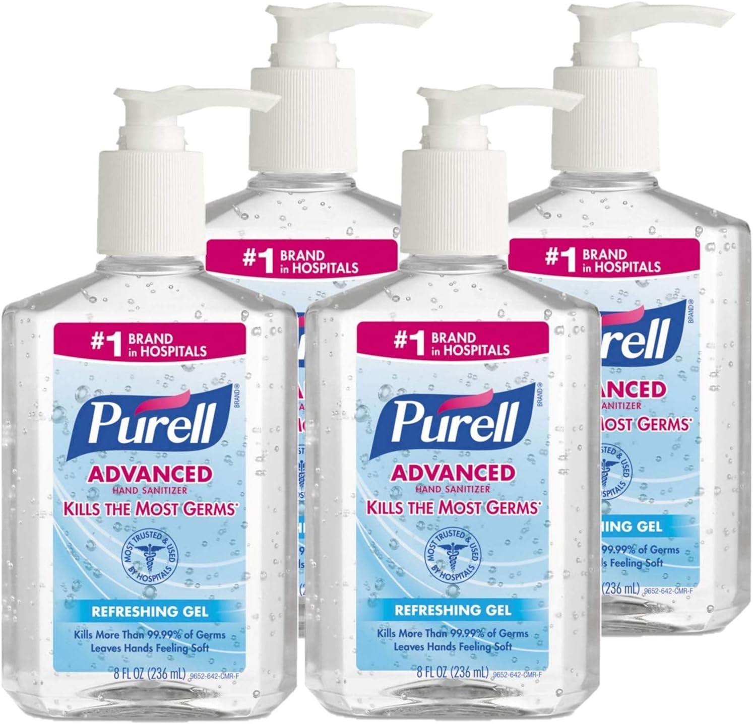Amazon.com : Advanced Hand Sanitizer Refreshing Gel, Clean Scent, 8 oz ...