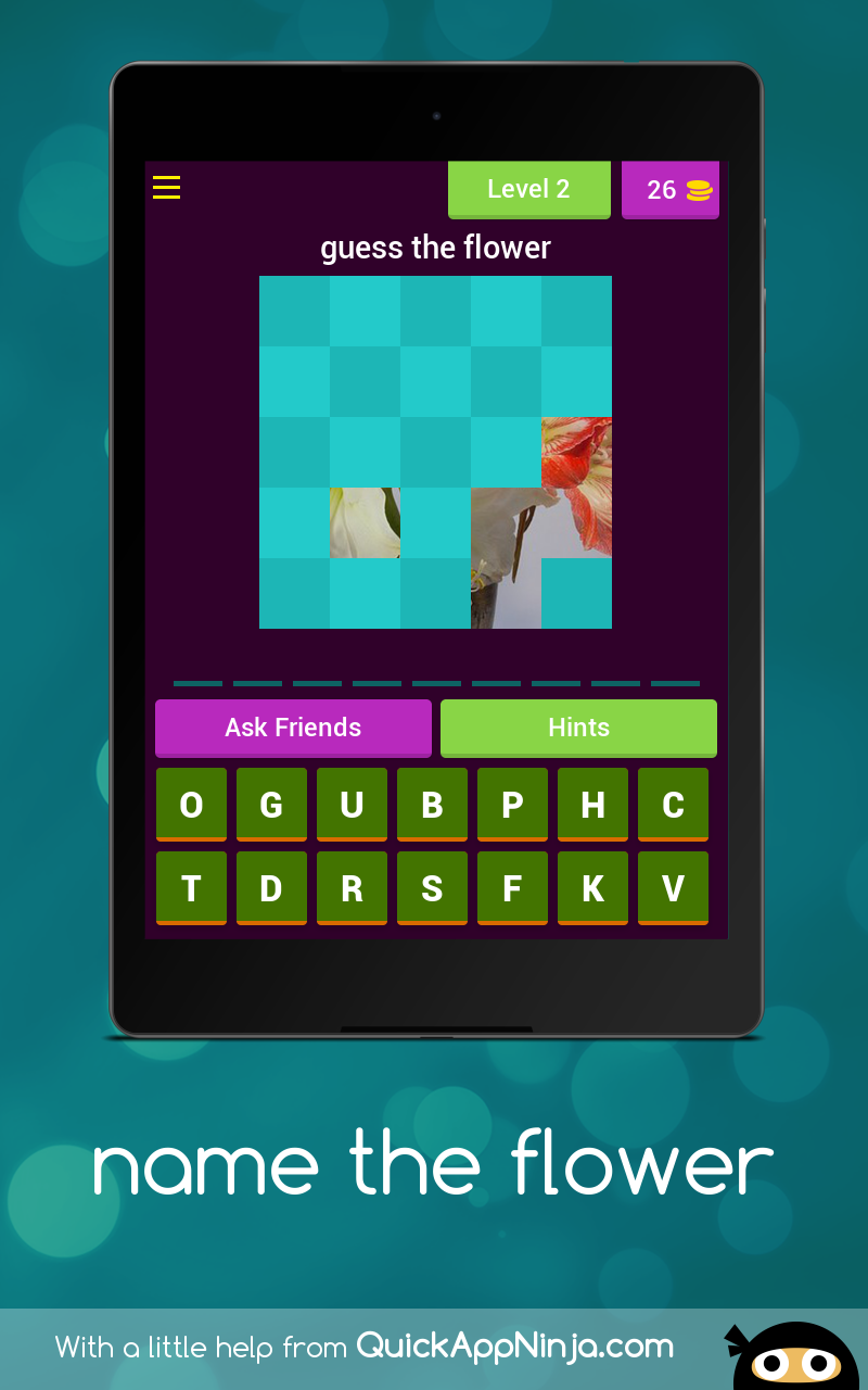 guess the flower in tiles - App on Amazon Appstore