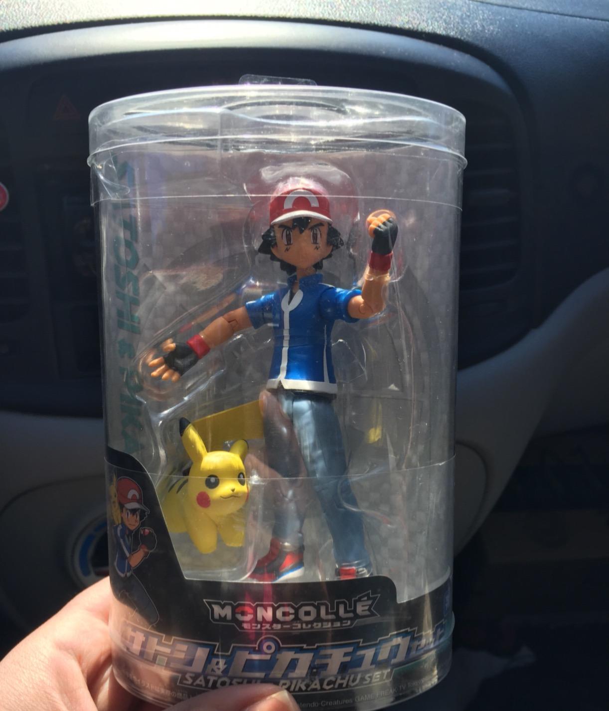 Amazon.com: Pokemon Monster Collection Ash Ketchum & Pikachu Set by ...