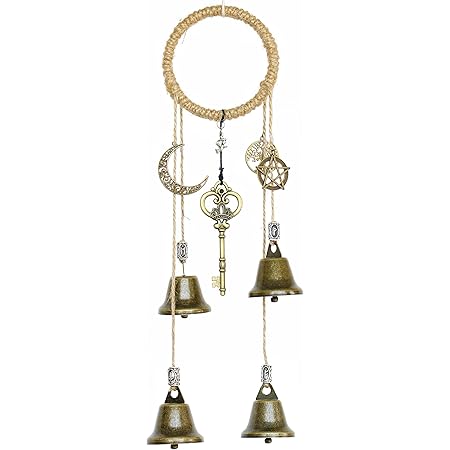 Amazon.com: Witch Bells for Door Knob for Protection Wiccan Runes ...