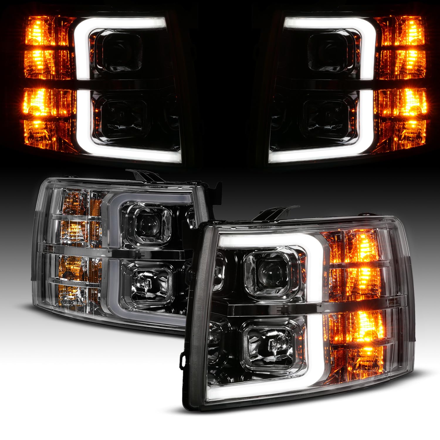 Snapklik.com : AmeriLite For 2007-2013 Chevy Silverado 1500 07-14 ...