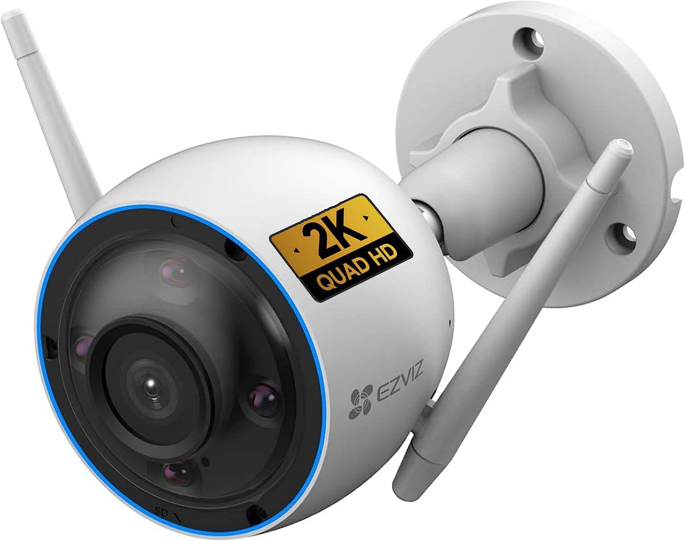 EZVIZ H3 2K Telecamera WiFi da Esterno in lega di alluminio, visione ...