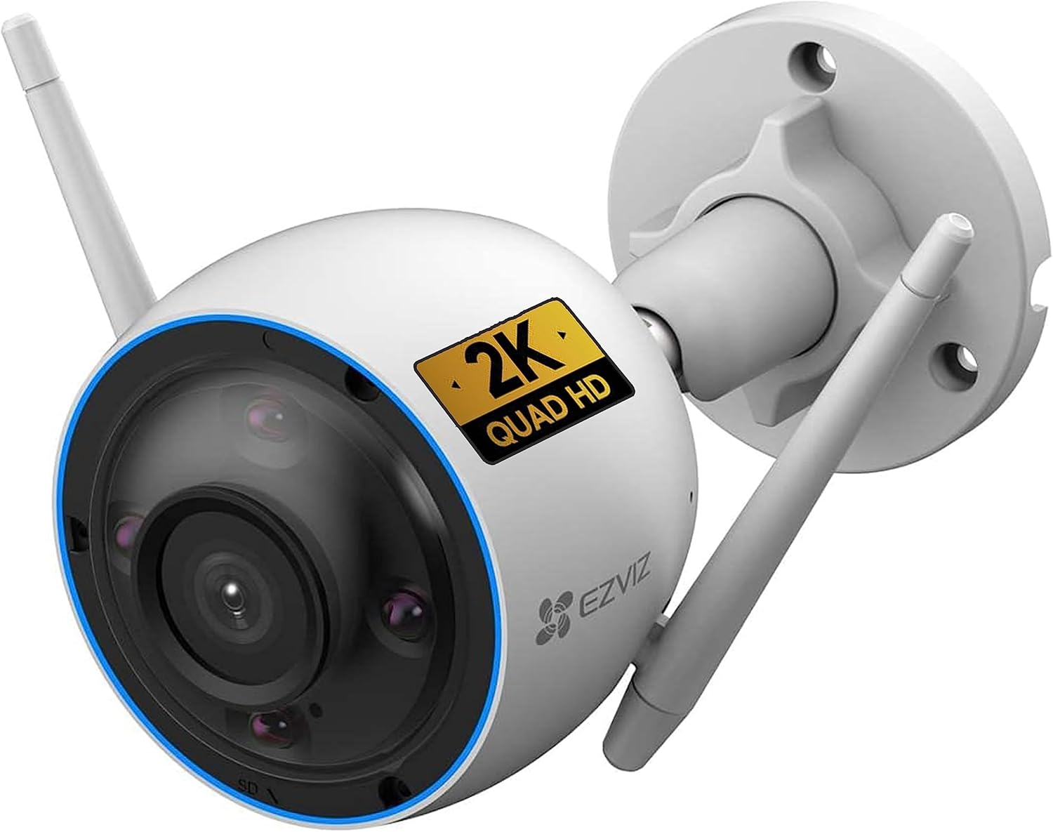 EZVIZ H3 2K Telecamera WiFi da Esterno in lega di alluminio, visione ...