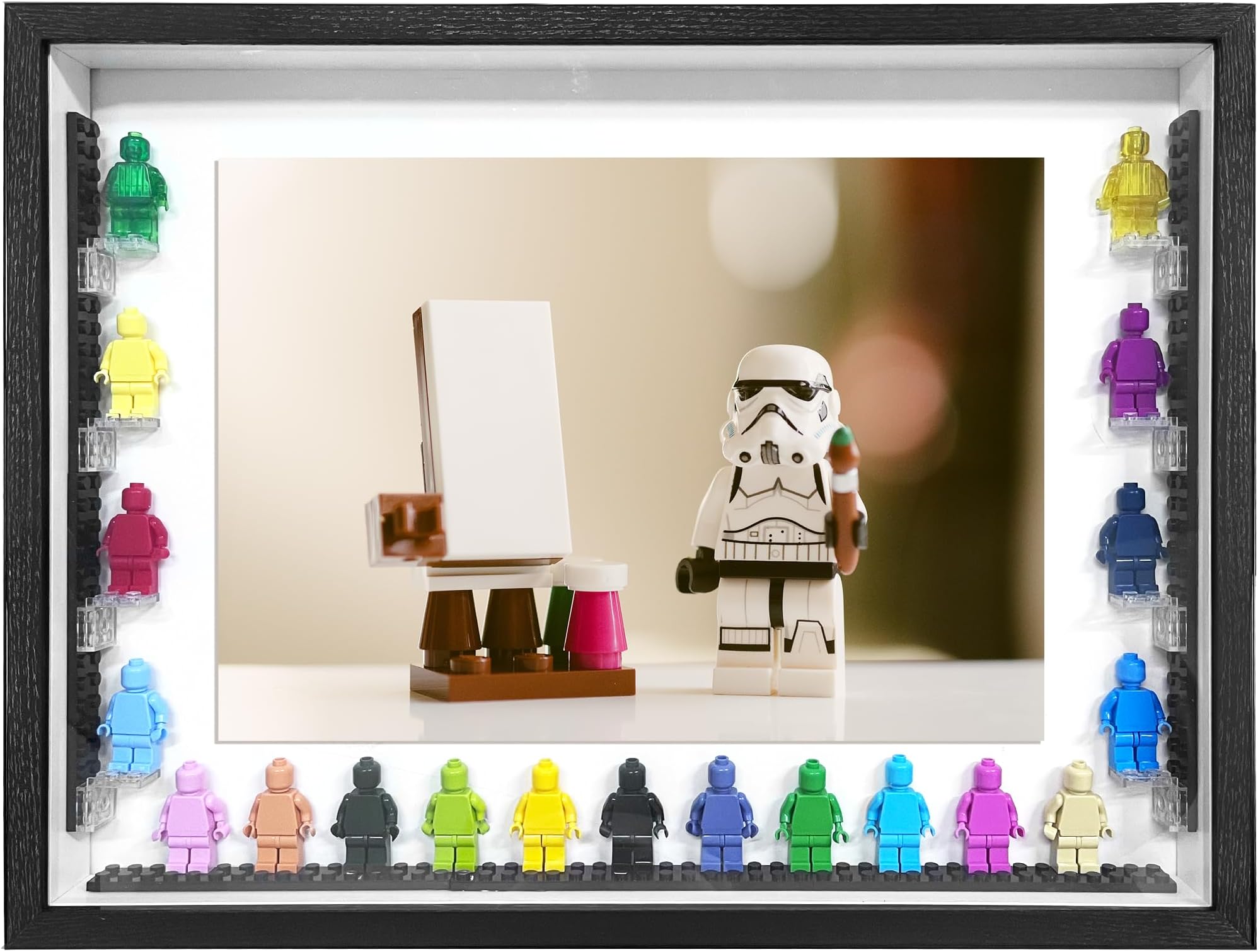 Amazon.com: Lego Minifigure Display Case, Wooden Lego Picture Frame ...