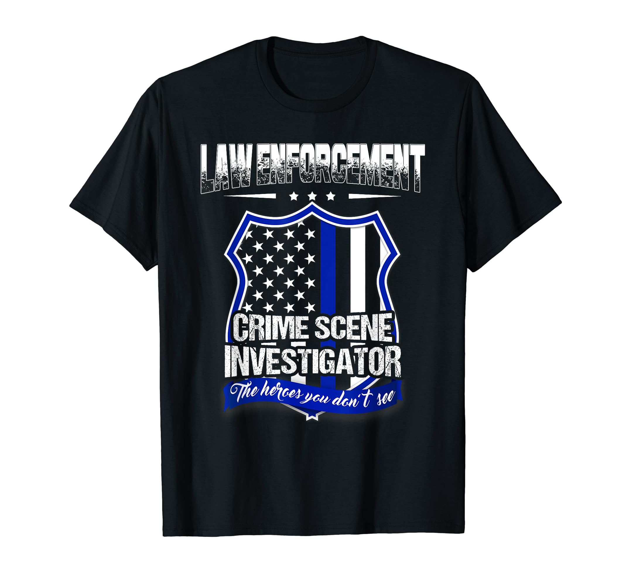 Amazon.com: Crime Scene Investigator Tshirt Law Enforcement Police Dept ...