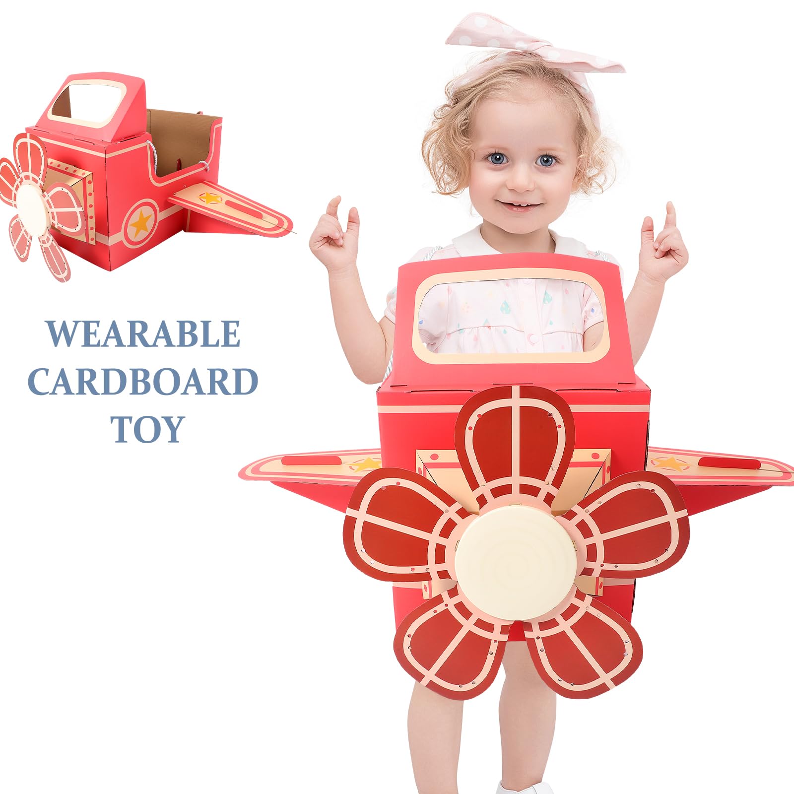 Inflatable Costume Toddler Kids Wearable Airplane Costume - Cardboard ...