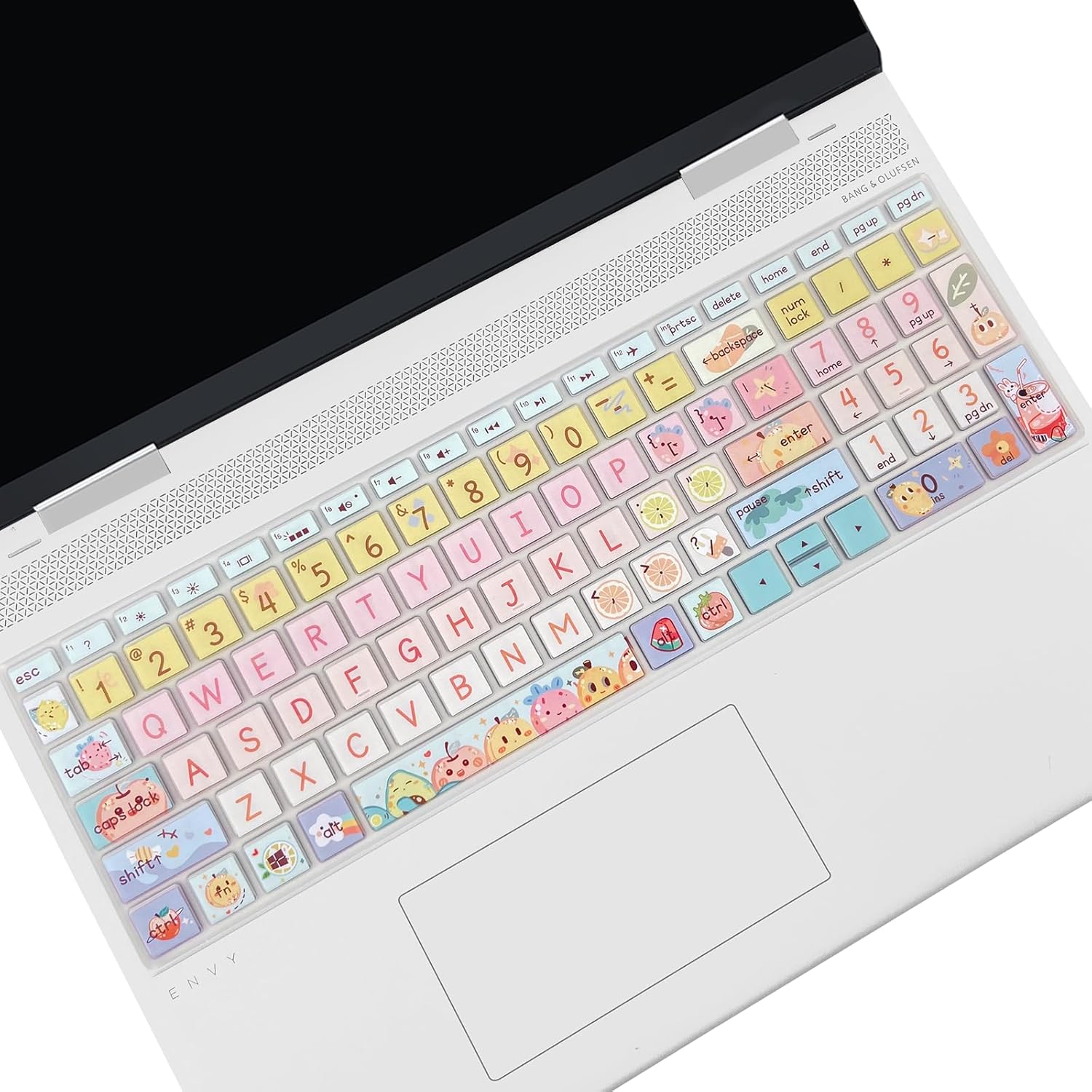 Amazon.com: WSLUCKO Silicone Keyboard Cover for 15.6 HP Laptop 15-fc 15 ...