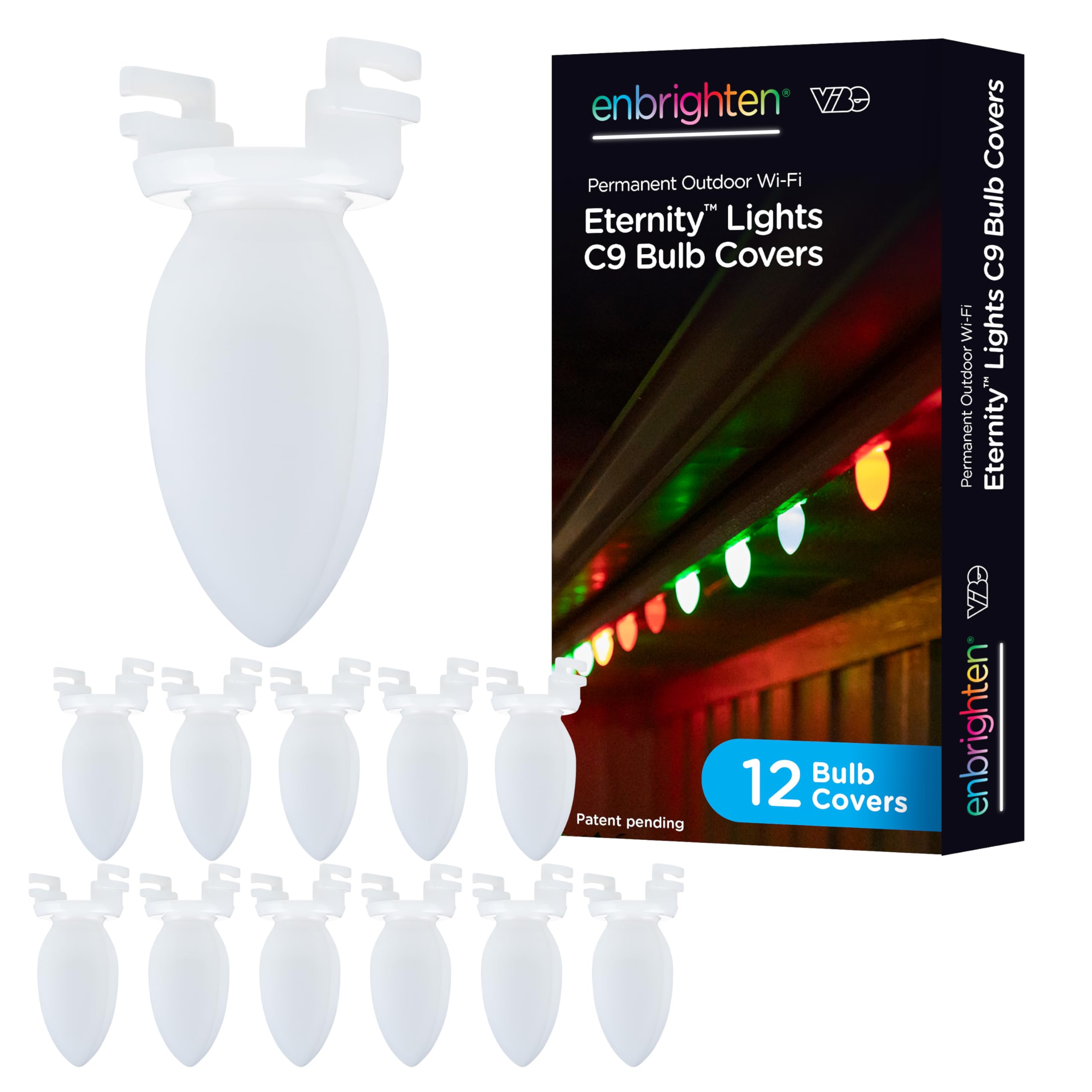 Amazon.com: Enbrighten Eternity Permanent Outdoor Lights C9 Bulb Covers ...