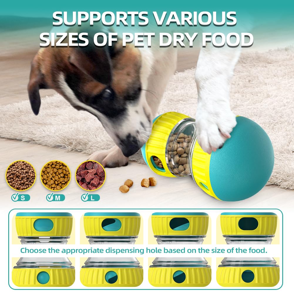 Snapklik.com : Mankoda Dog Puzzle Toys, Rolling Treat Dispensing Ball ...