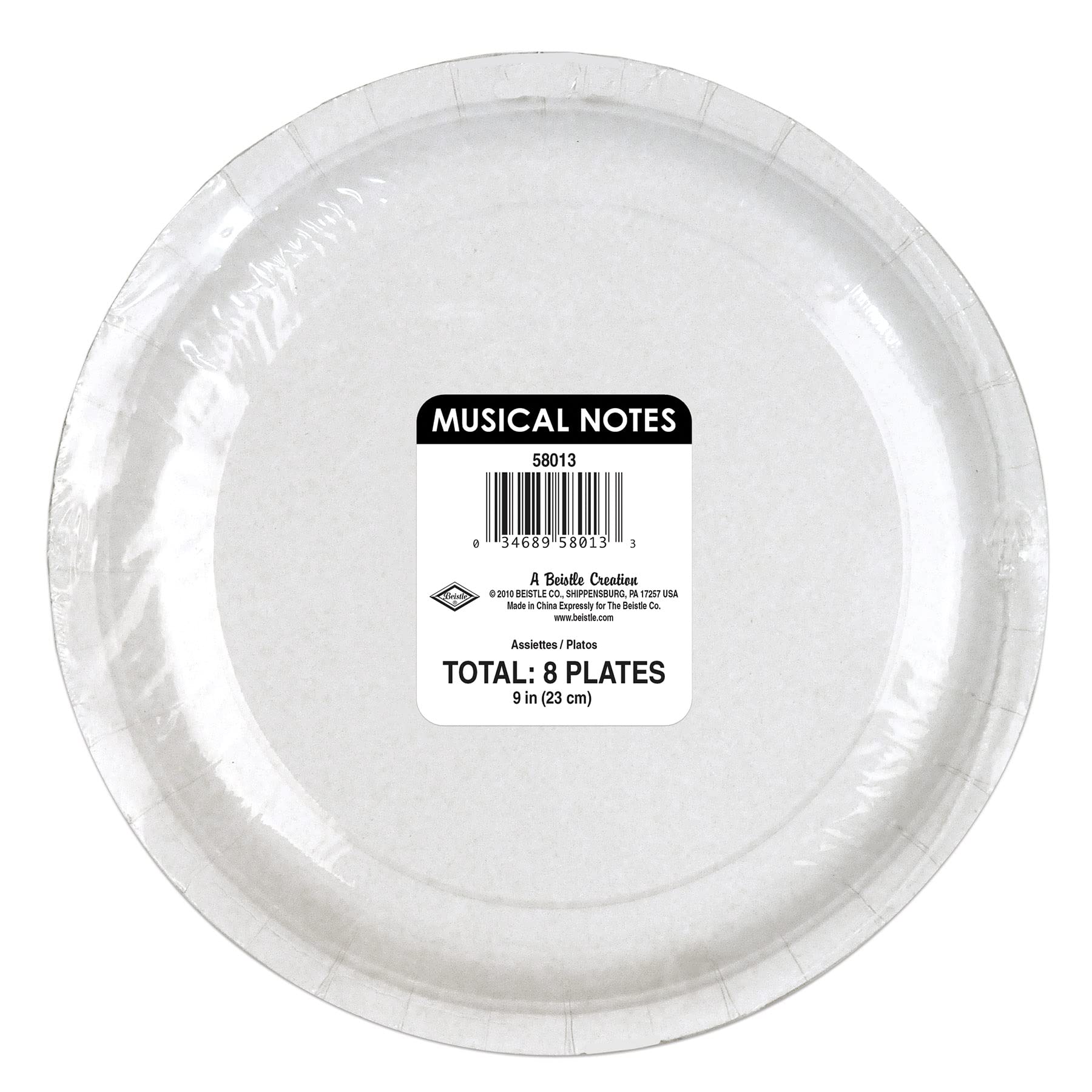 Musical Theme Party Supplies Musical Note Party Plates - 9-Inch Paper ...