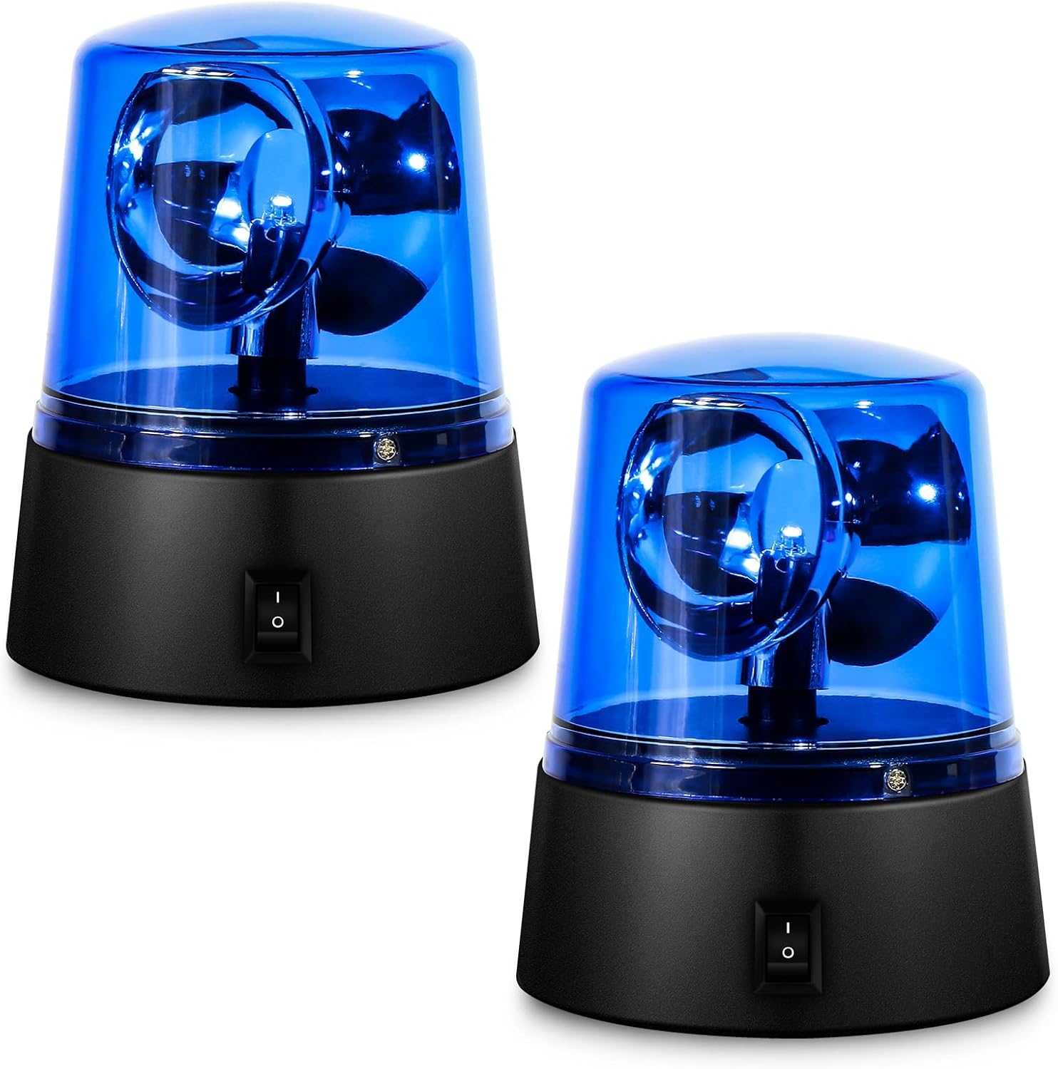 Amazon.com: QCDENG 2PCS Blue 360 Degree Rotating Strobe, Flashing ...