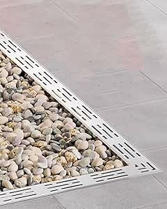 Amazon.com: Extra Narrow Drainage Gutter, Removable Stainless Steel ...