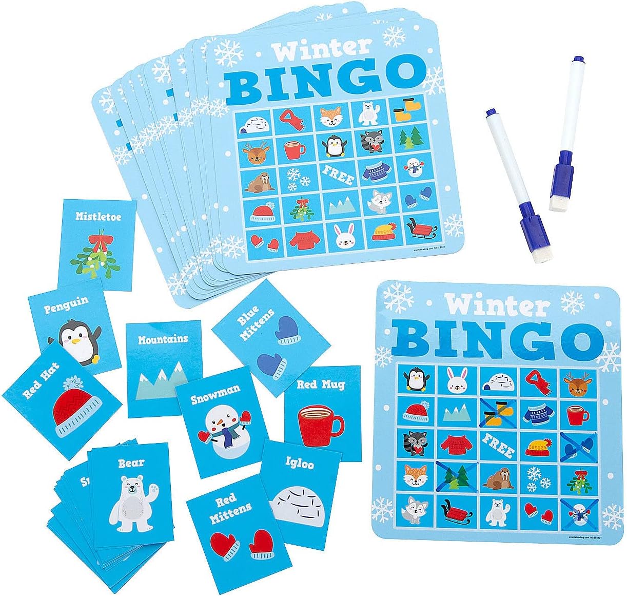 Fun Express Juego de bingo de borrado en seco de invierno – Yaxa Colombia