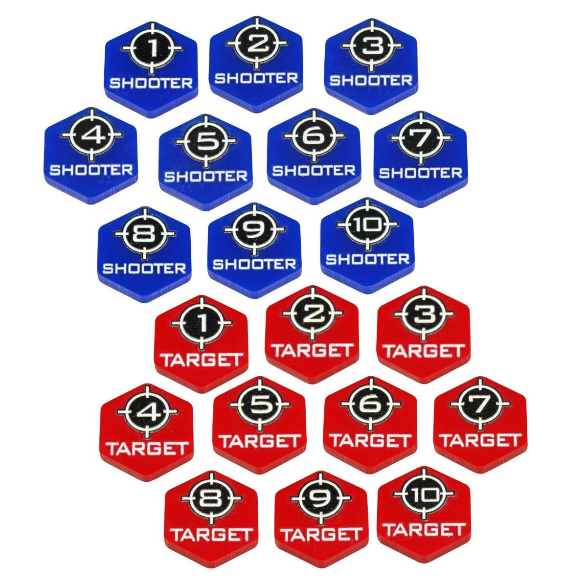 Amazon.com: LITKO Premium Printed Mecha Target – Shooter Token Set ...