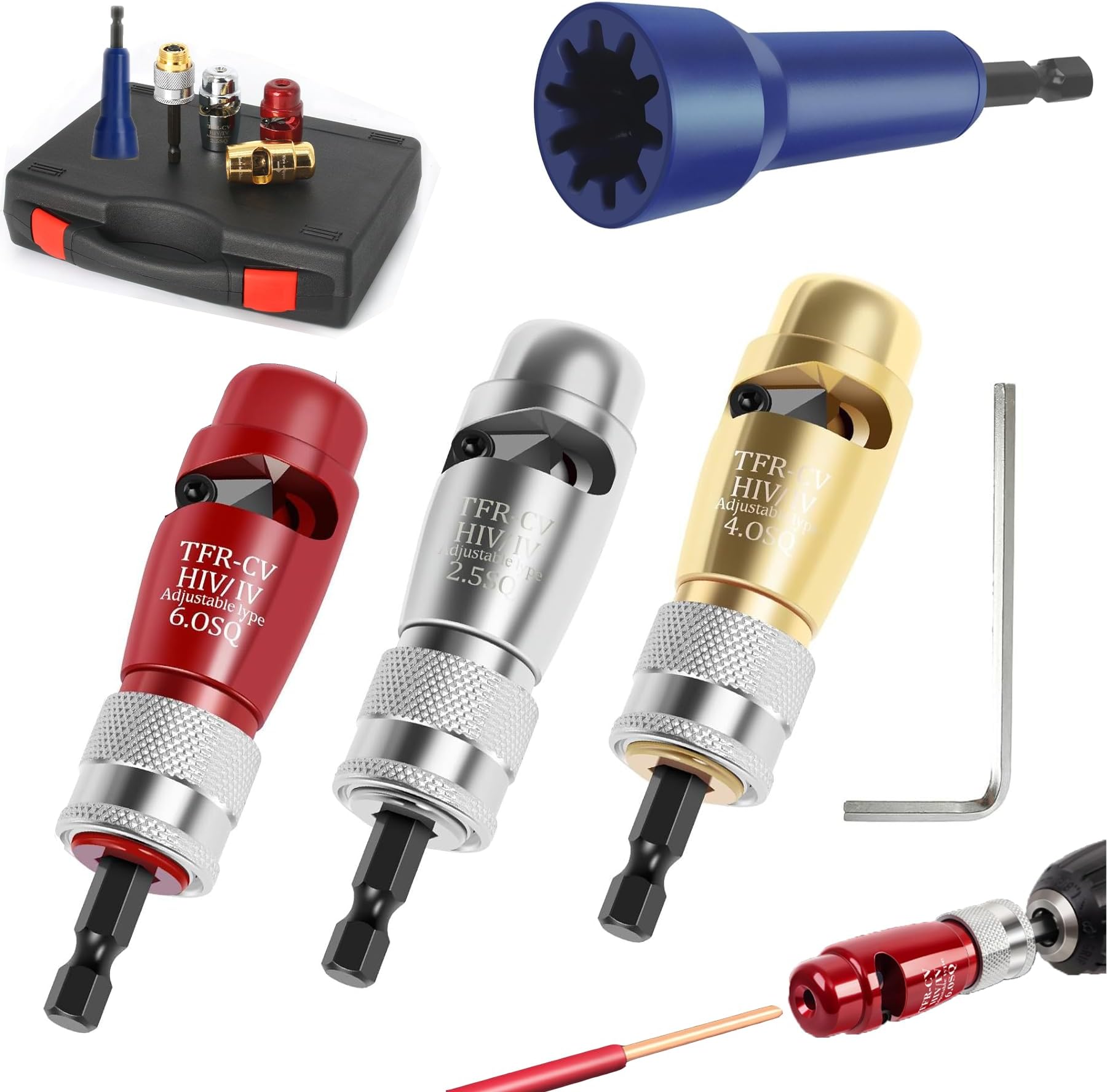 Mijaution Wire Stripper for Drill and Twisting Tool for Power Drill ...