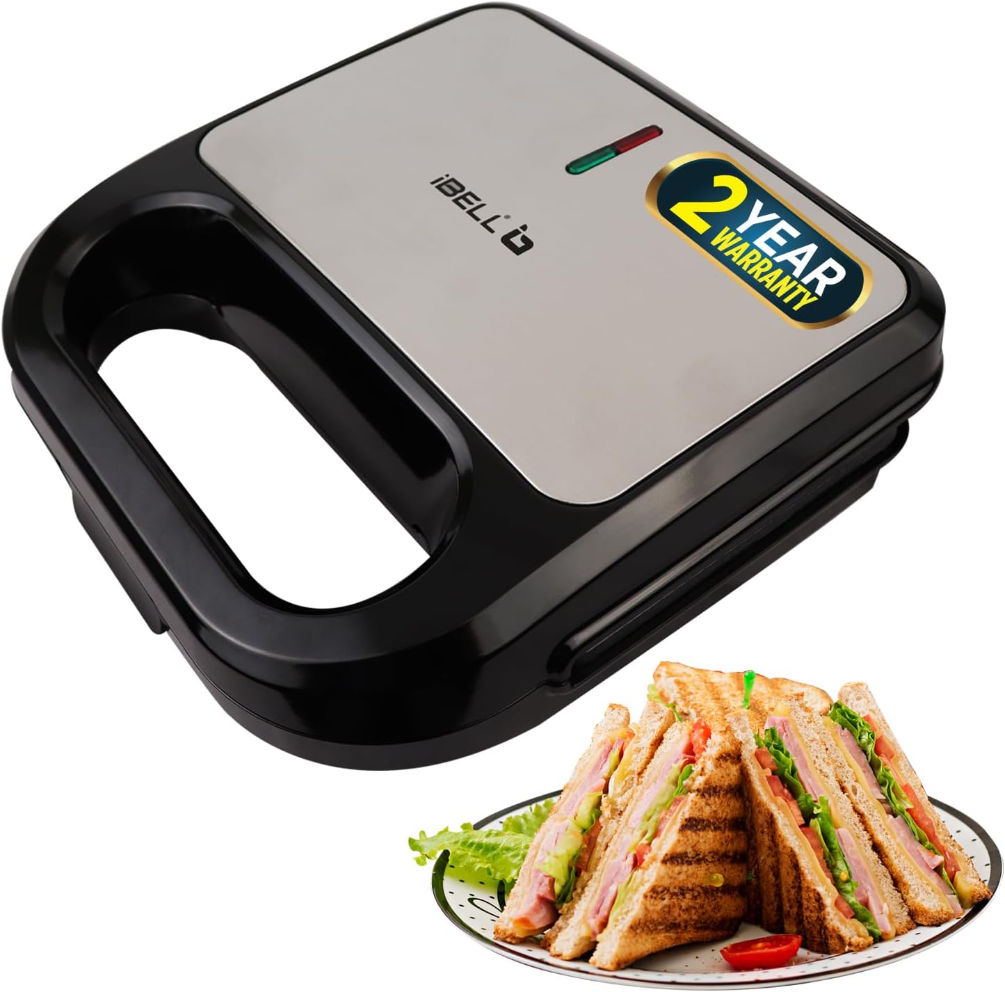 Buy Bajaj New SWX 400 Sandwich Grill Toaster (2 Slice), Black Online at ...