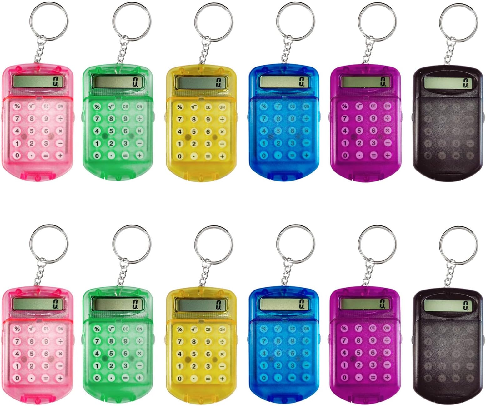 Amazon.com : 12Pcs Mini Electronic Calculator with LCD Display ...