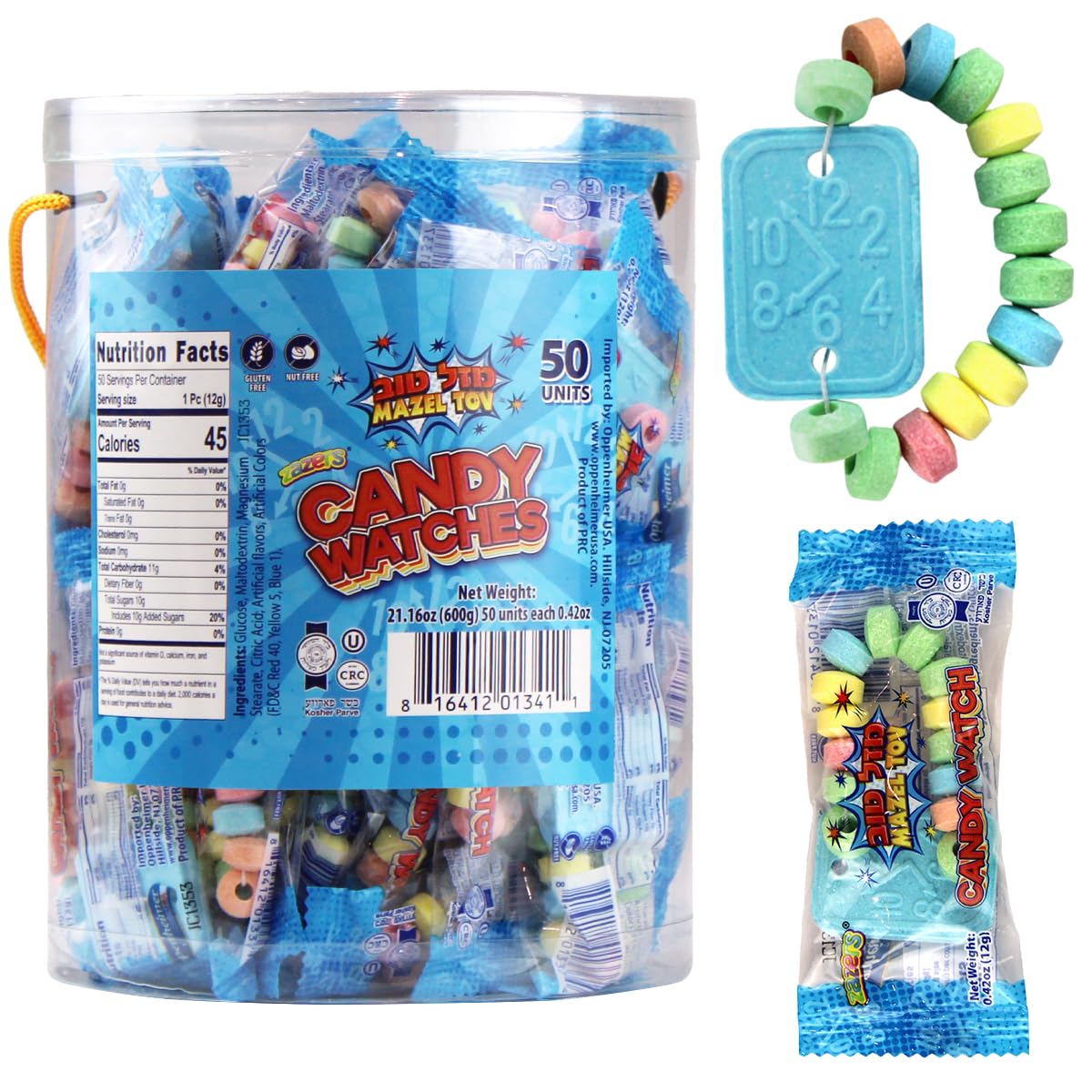 Amazon.com : Candy Watches Party Favors for Kids - Bulk 50 Count of ...