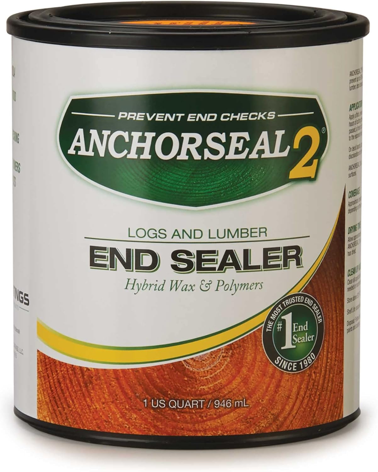 ANCHORSEAL 2 Log & Lumber end Grain Sealer - Prevents up to 90% of end ...