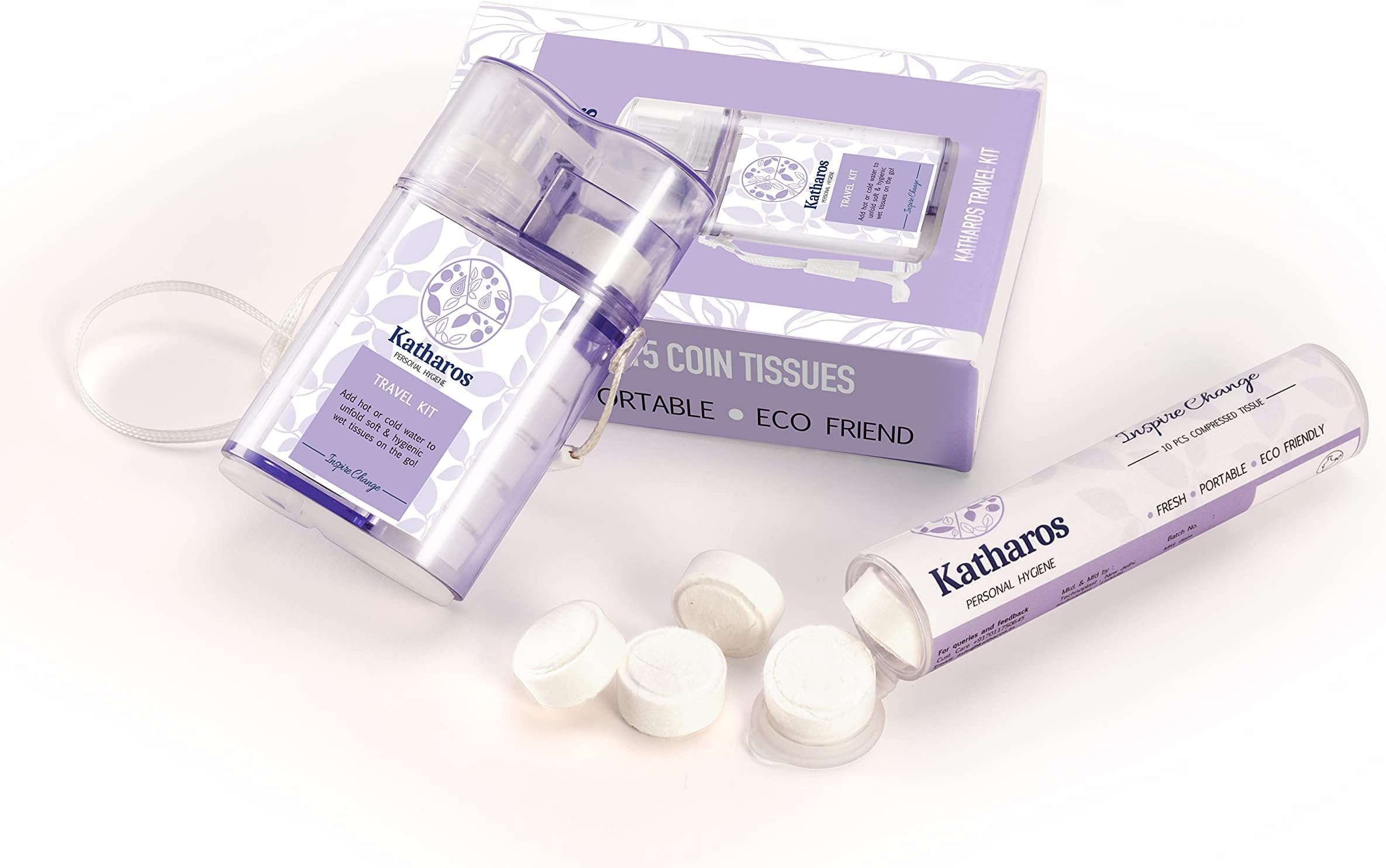 Royals Magic Tablet Coin Tissue (100)| Travel Facial Towel Water Wet ...