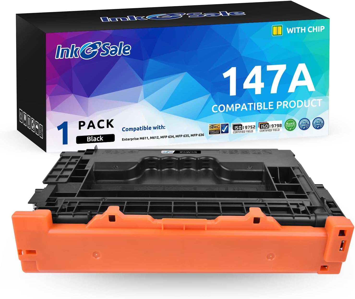 Amazon.com: INK E-SALE [with Chip] Compatible Toner Cartridge Replacement for HP 147A W1470A ...