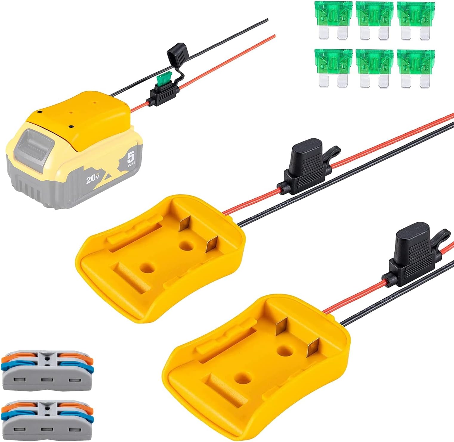 Amazon.com: DMMNS 18V Battery USB Adapter Power Source 2-Ports for ...