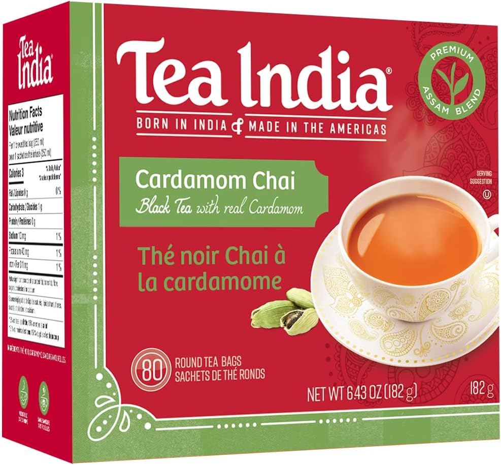 Tea India Premium Red Box Cardamom Chai Tea Flavorful Blend Of Premium ...