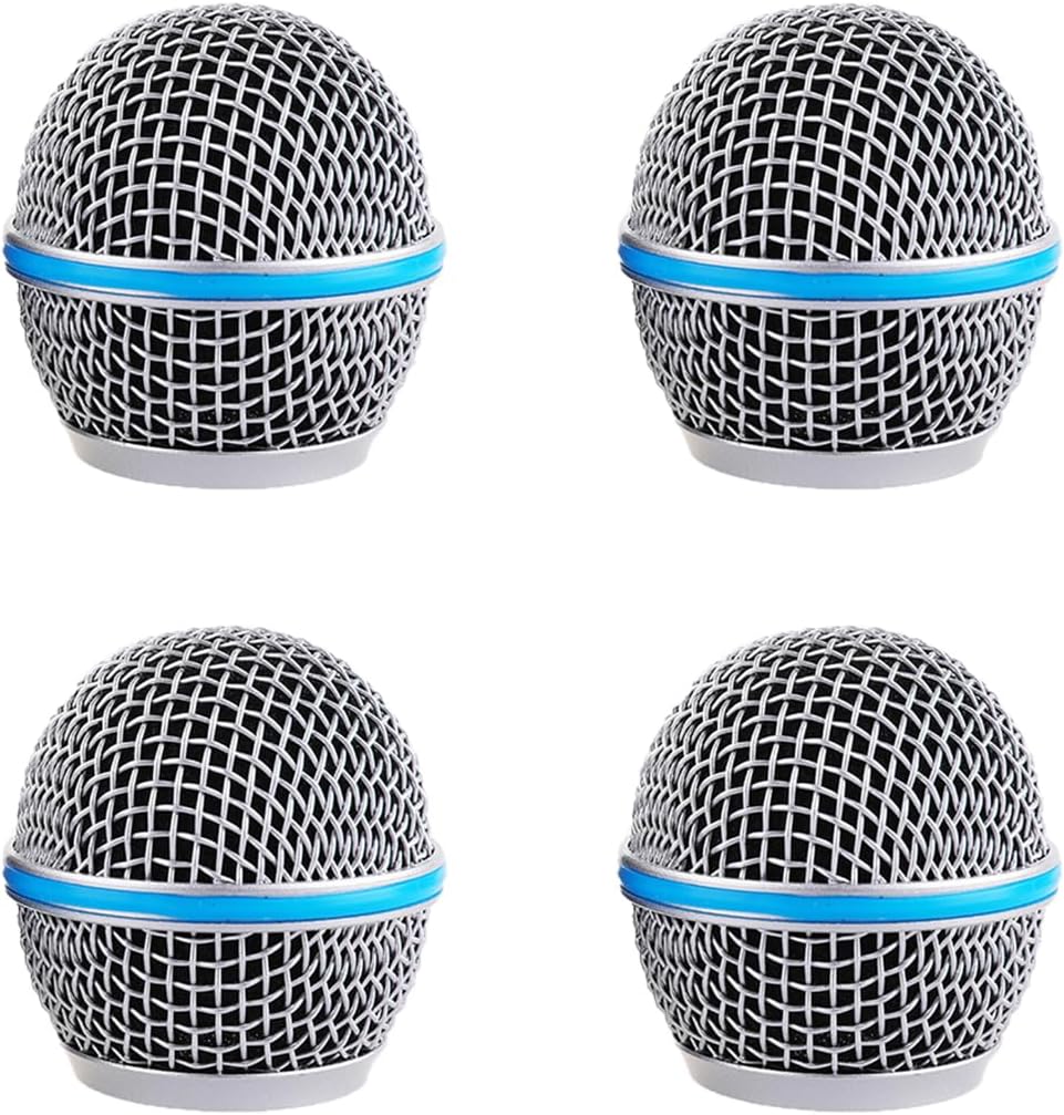 Amazon.com: Microphone Ball Head Replacement, Steel Mesh Mic Grille ...