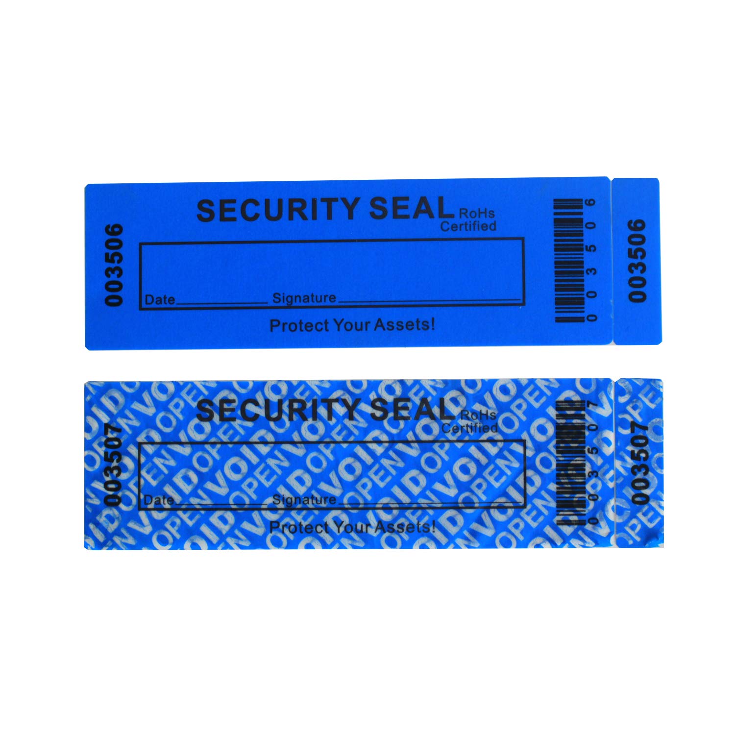 TamperSeals Group - 50 Non-Transfer Tamper-Proof Security Void Stickers ...